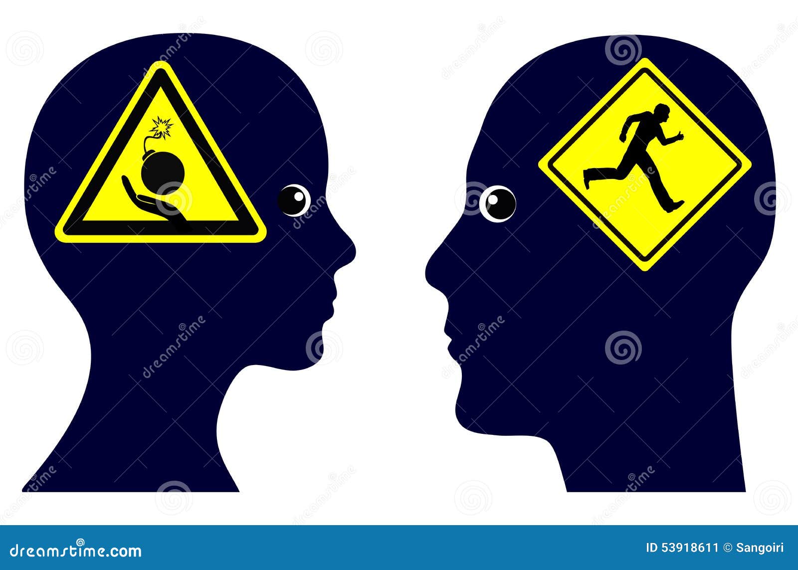 Communication Breakdown stock illustration. Illustration of anger ...