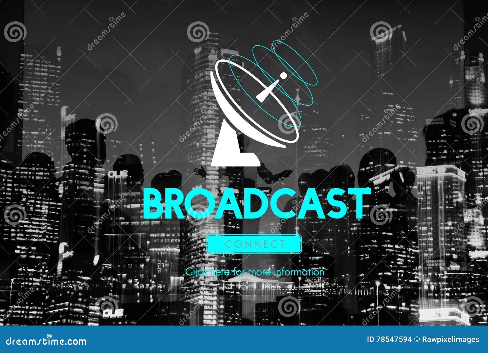 Communication Broadcast Connection Telecommunication Satellite C Stock ...