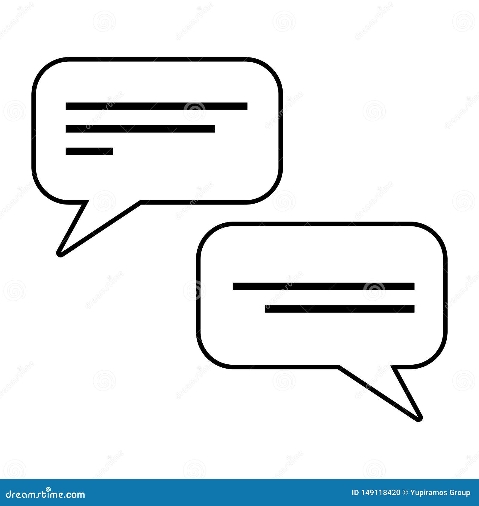 Communication Bubble Design Vector Illustration Stock Vector ...