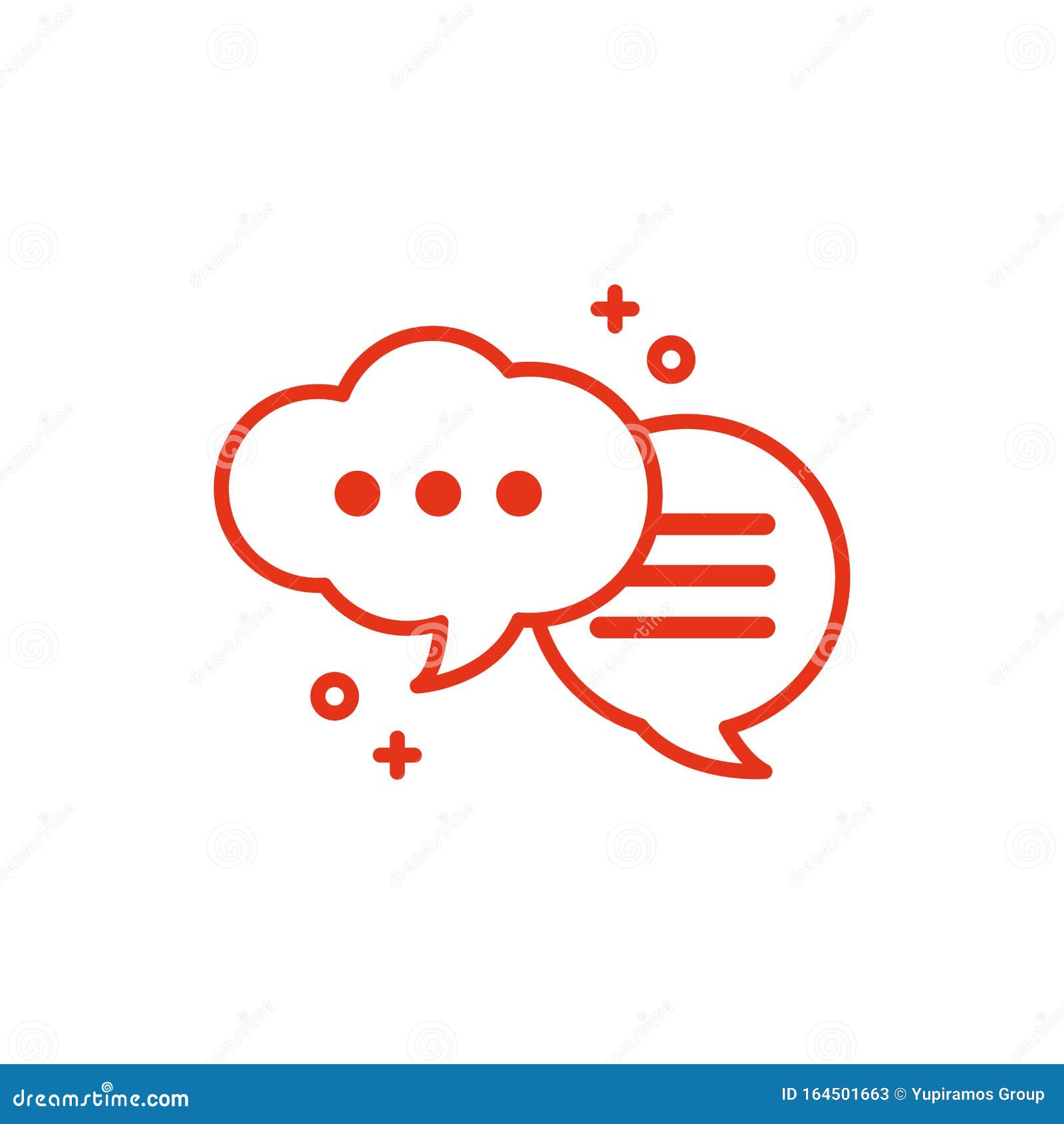 Communication Bubble Icon Line Design Stock Vector - Illustration of ...