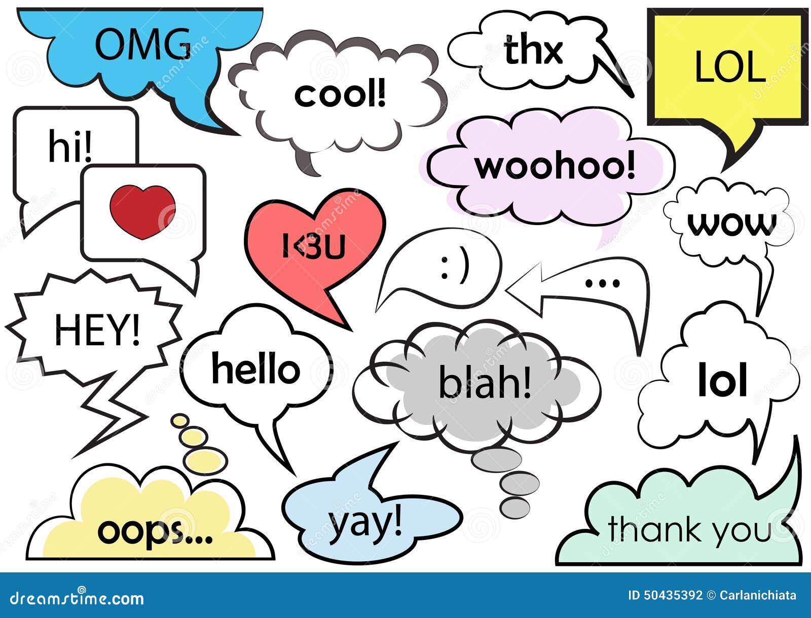 Communication bubbles stock vector. Illustration of icon - 50435392