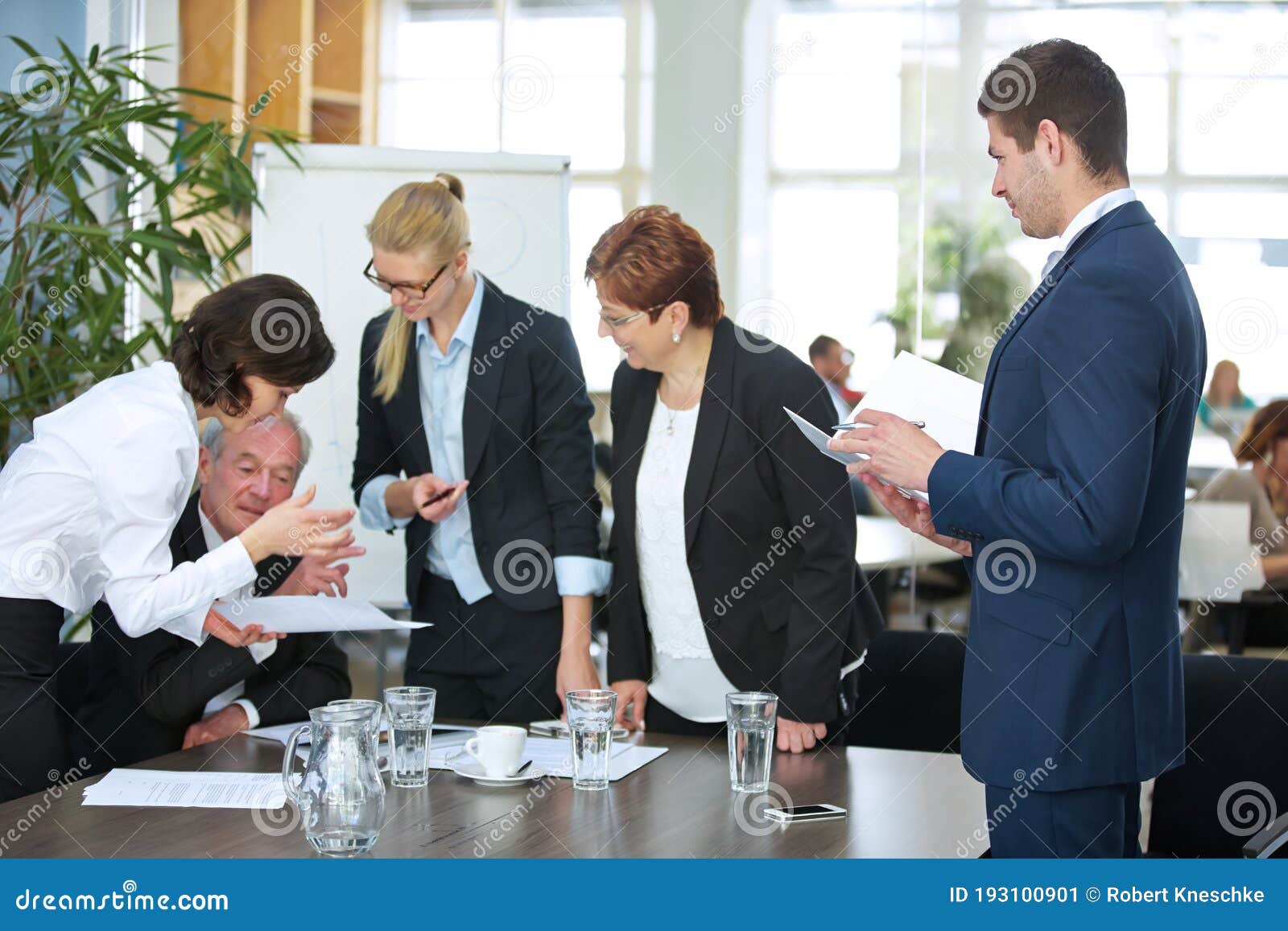 Communication between Business People Stock Image - Image of corporate ...