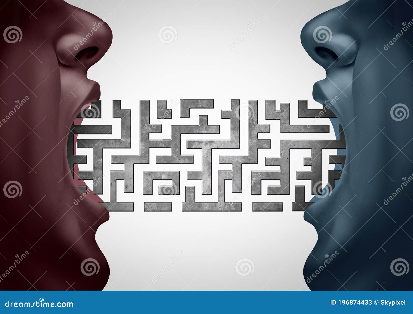 Communication Challenge stock illustration. Illustration of meaning ...