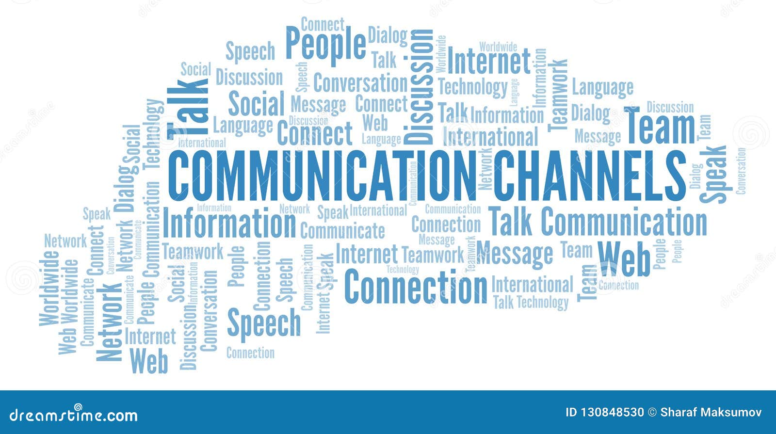 Communication Channels And Social Media Icons Over Color Background ...