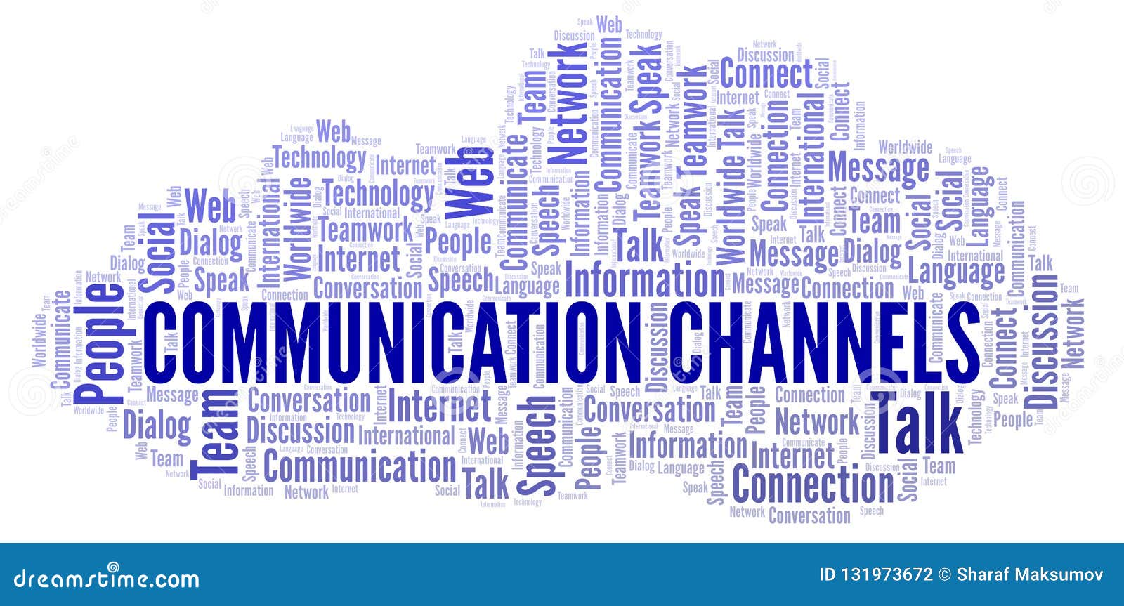Communication Channels And Social Media Icons Over Color Background ...