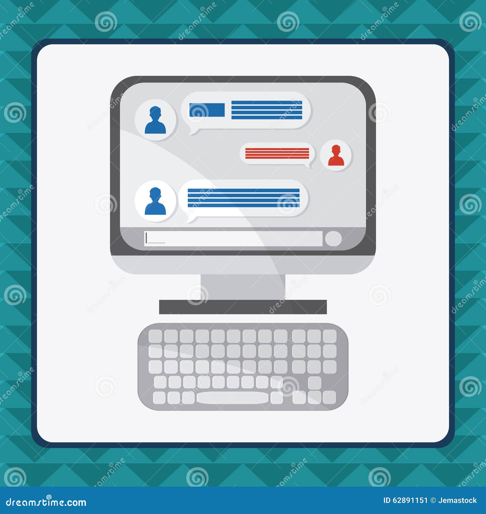 Communication and Chat Design Stock Vector - Illustration of vector ...