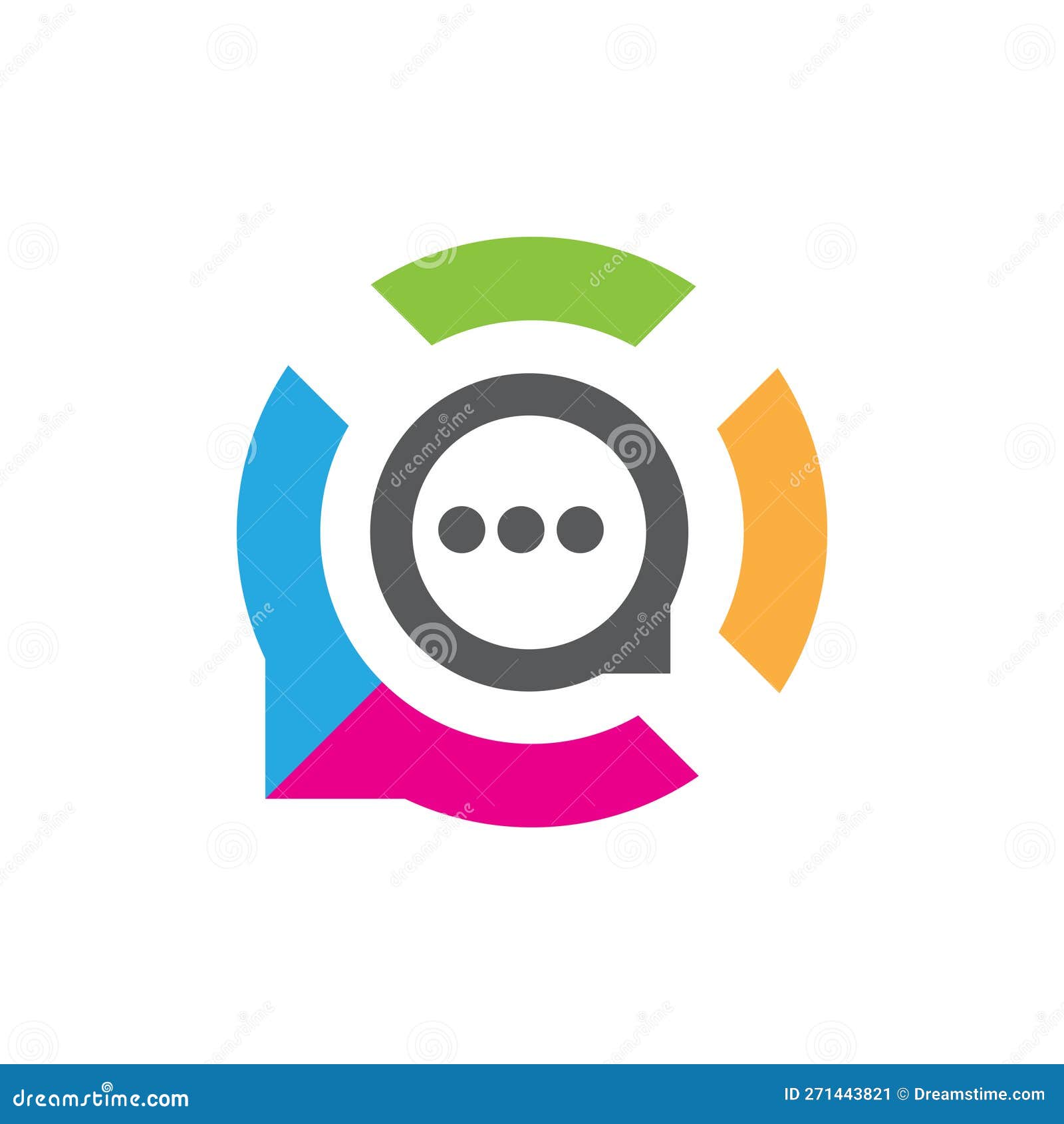 Communication chat logo stock illustration. Illustration of design ...