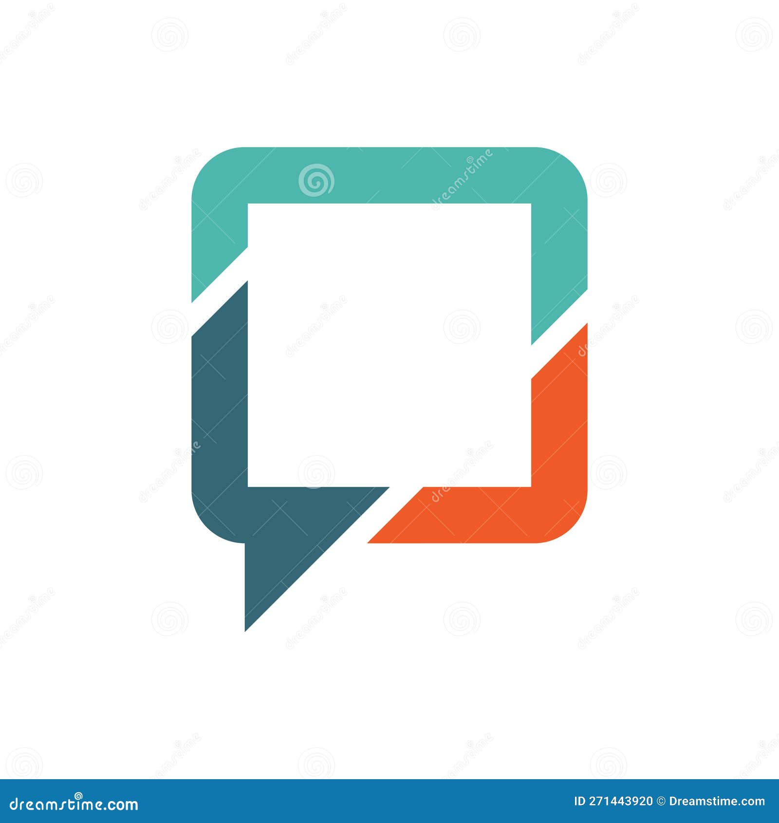 Communication chat logo stock illustration. Illustration of icon ...