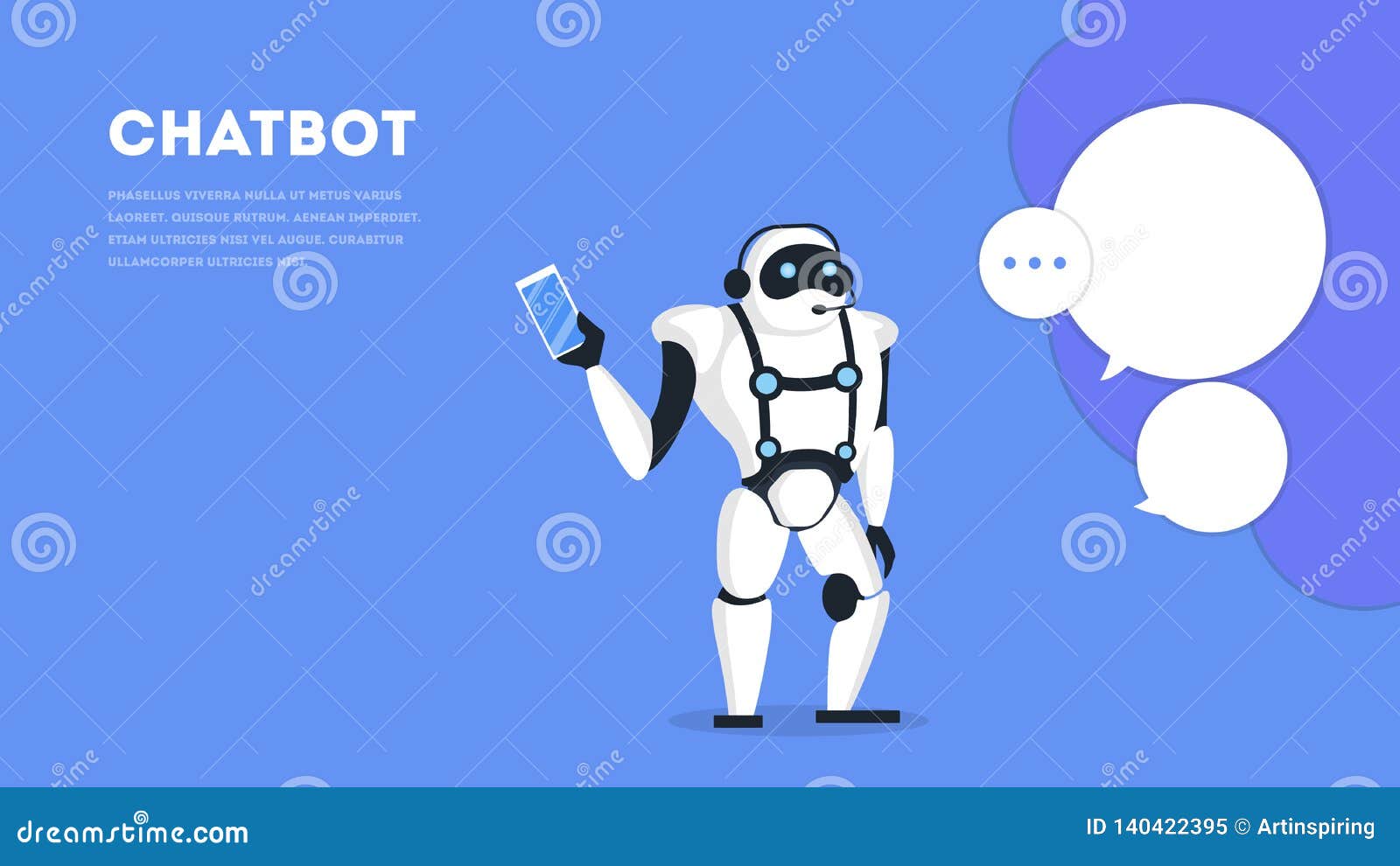 Chatbot Concept Vector Illustration. People Chatting With Chat Bot On ...