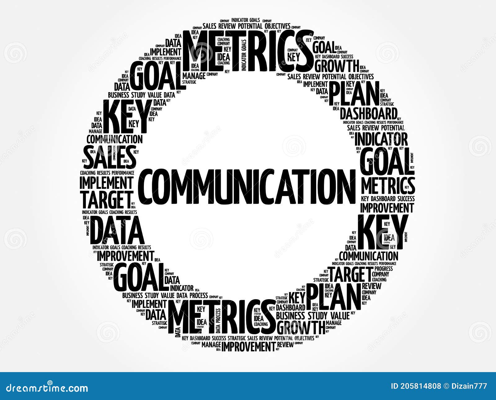 Communication Circle Word Cloud Stock Illustration - Illustration of ...