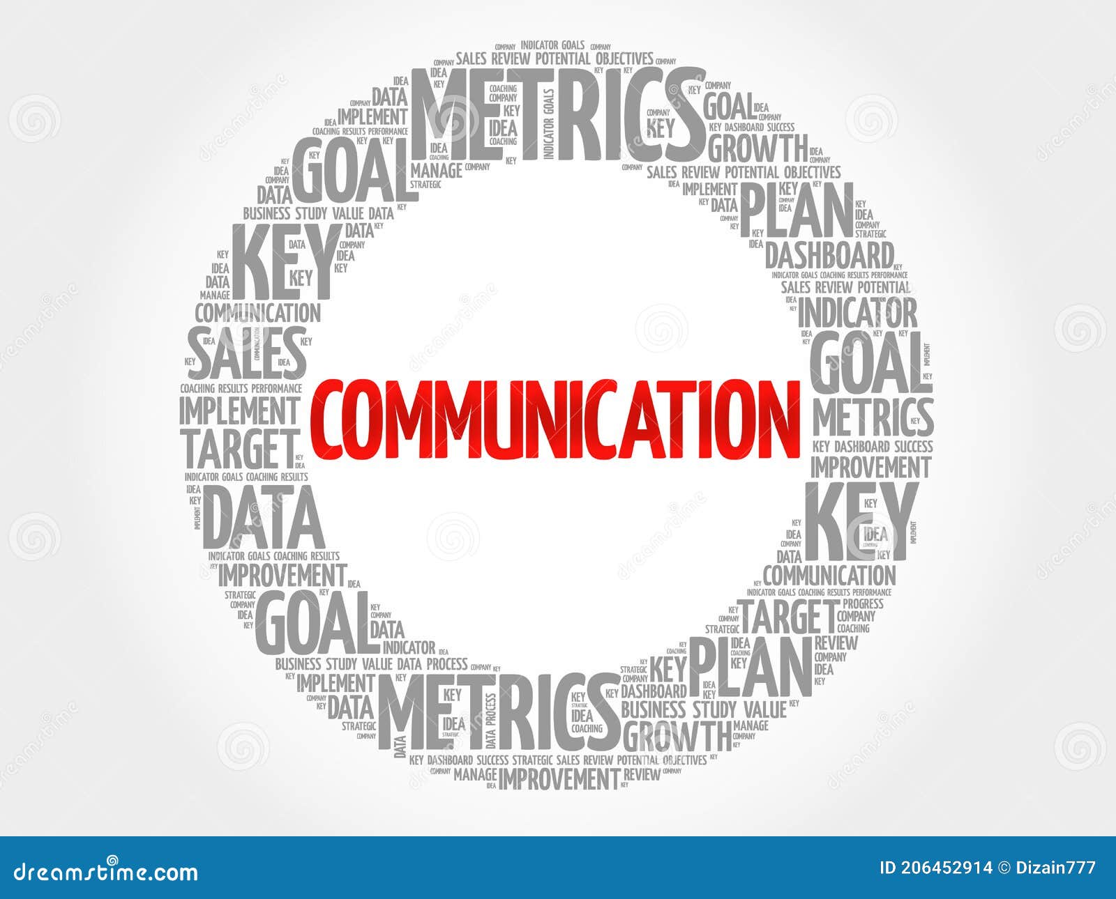 Communication Circle Word Cloud Stock Illustration - Illustration of ...
