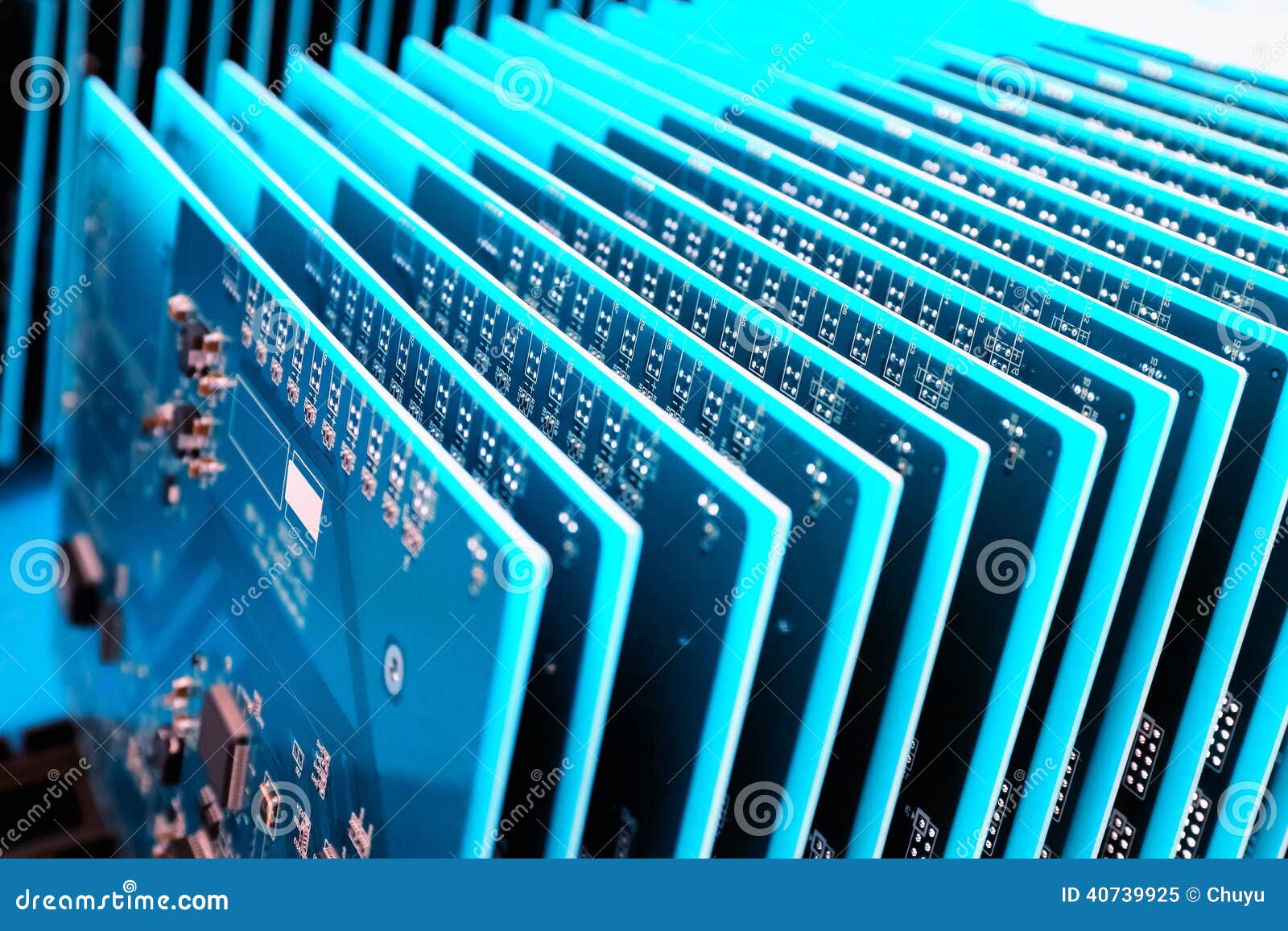 Communication Circuit Board Closeup Stock Image - Image of hardware ...