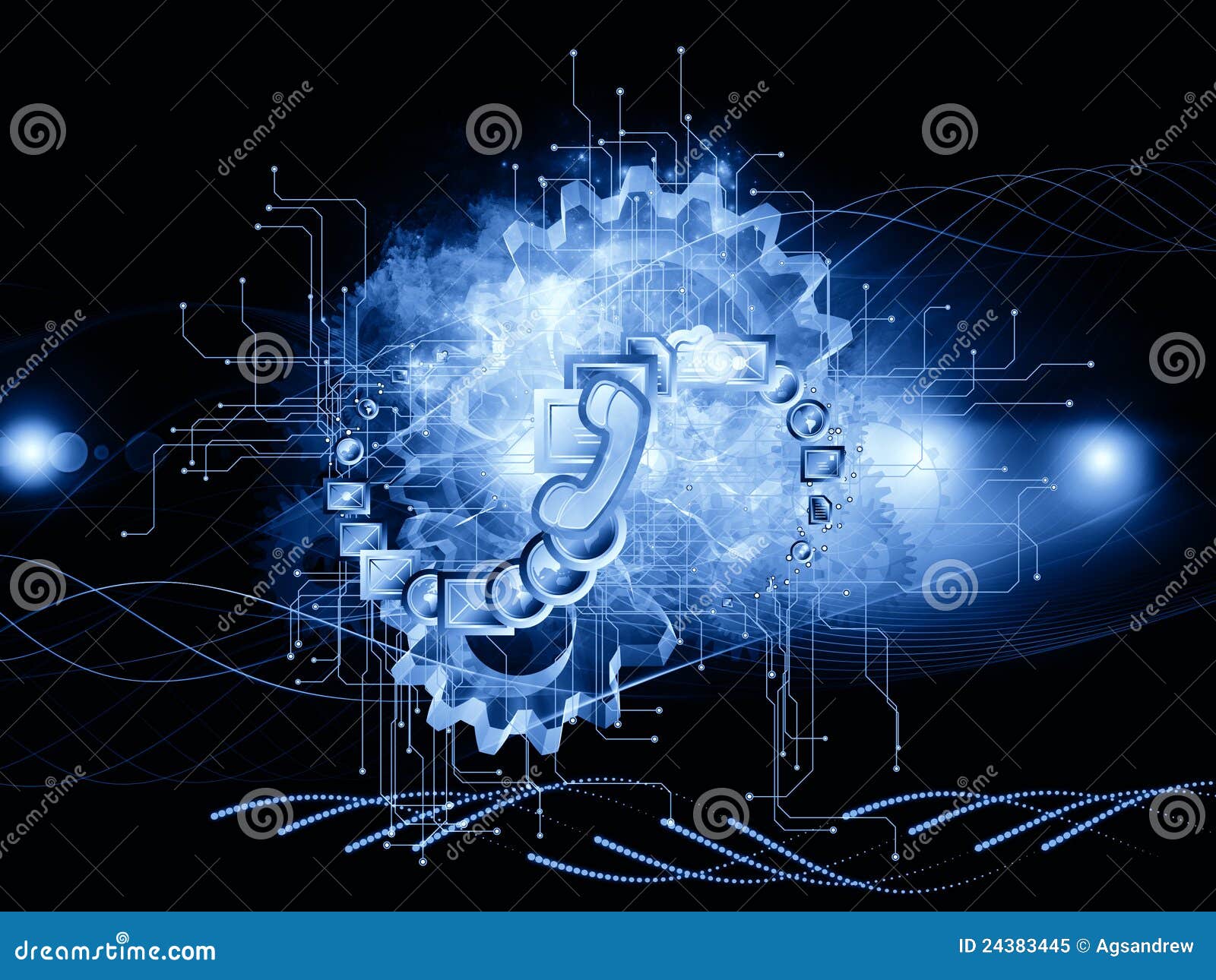 Communication cluster stock illustration. Illustration of backdrop ...