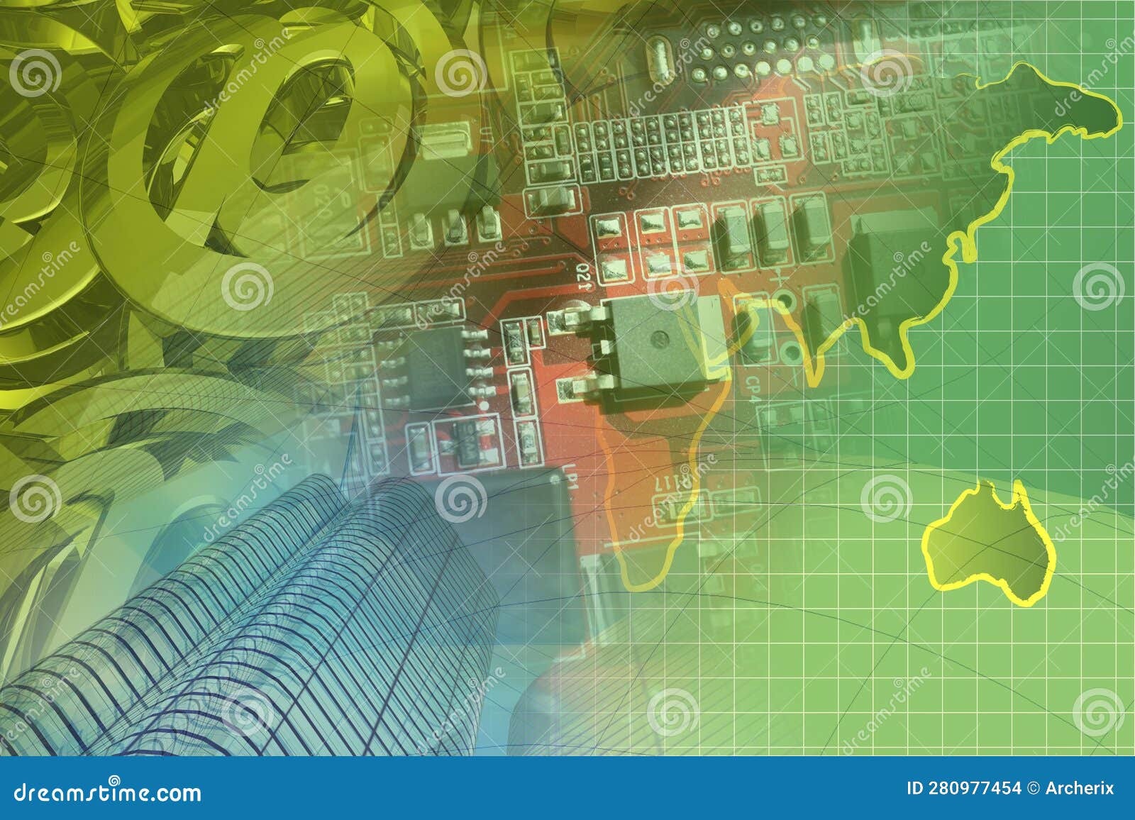 Communication stock photo. Image of buildings, network - 280977454