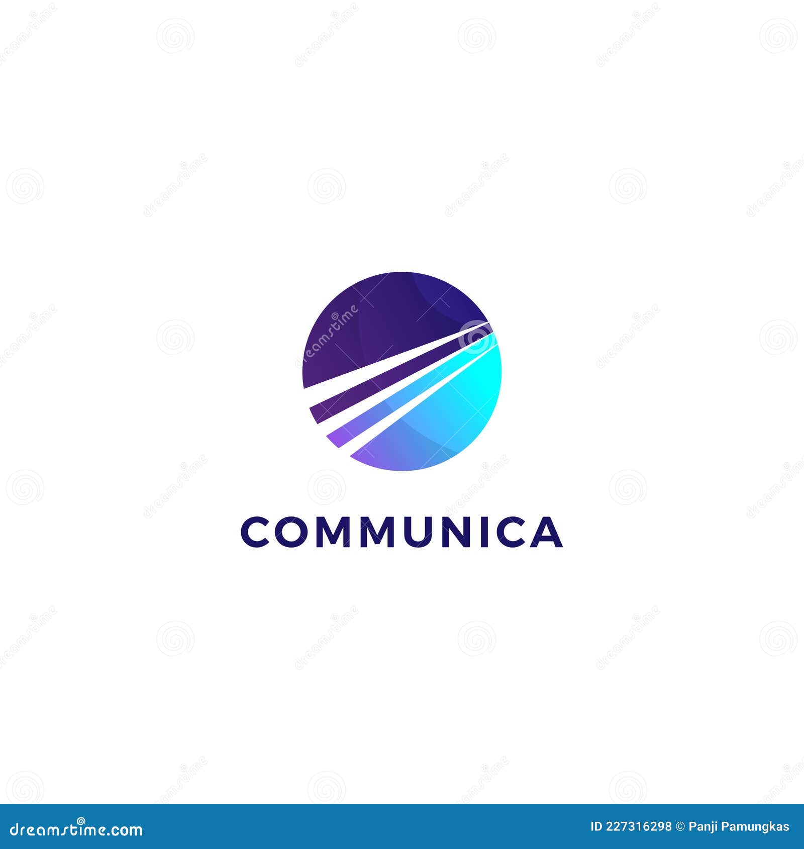 Communication Company Business Logo Design Template Stock Illustration ...