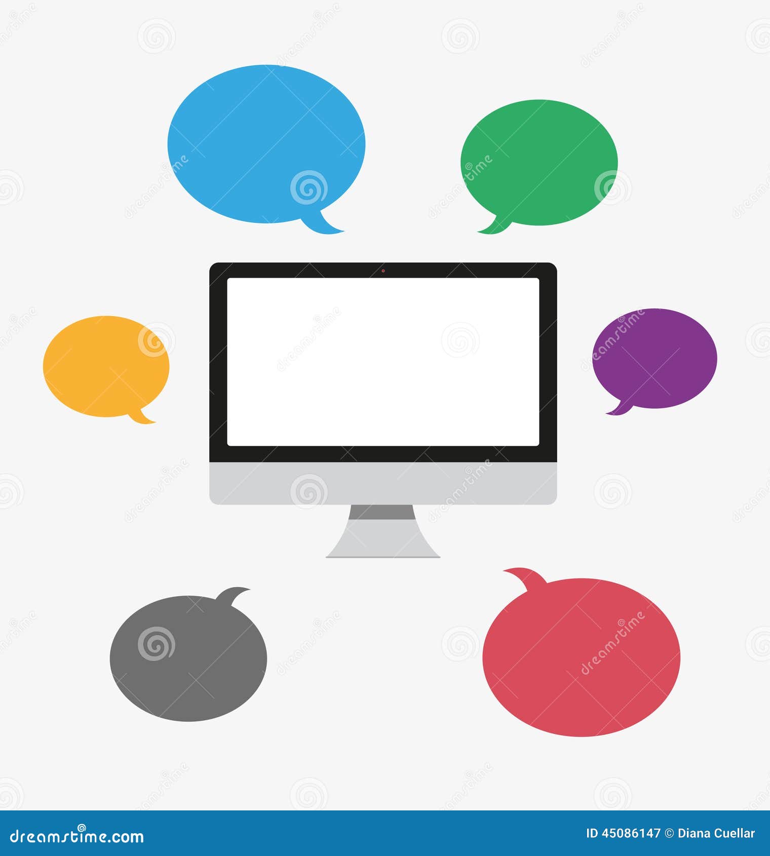 COMMUNICATION COMPUTER stock vector. Illustration of internet - 45086147