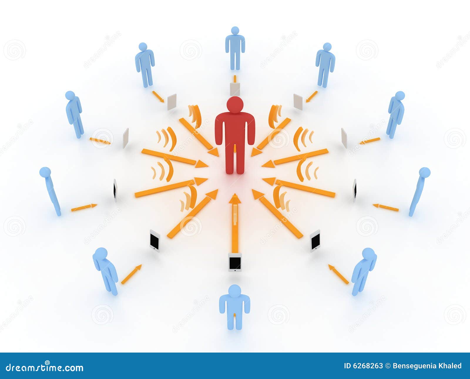 Communication concept stock illustration. Illustration of technology ...