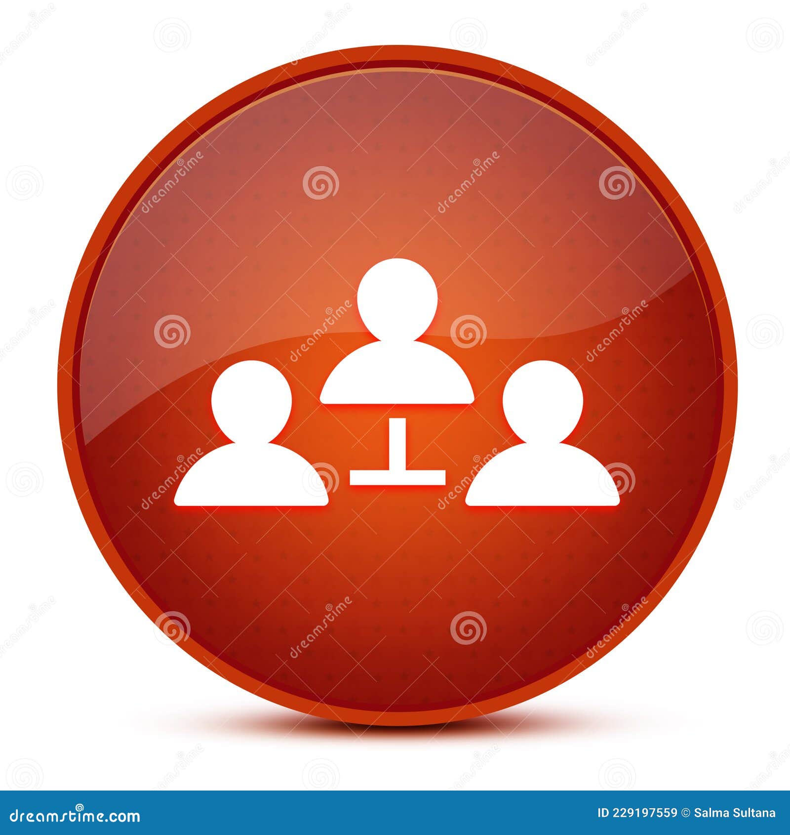 Communication Concept Aesthetic Glossy Brown Round Button Abstract ...