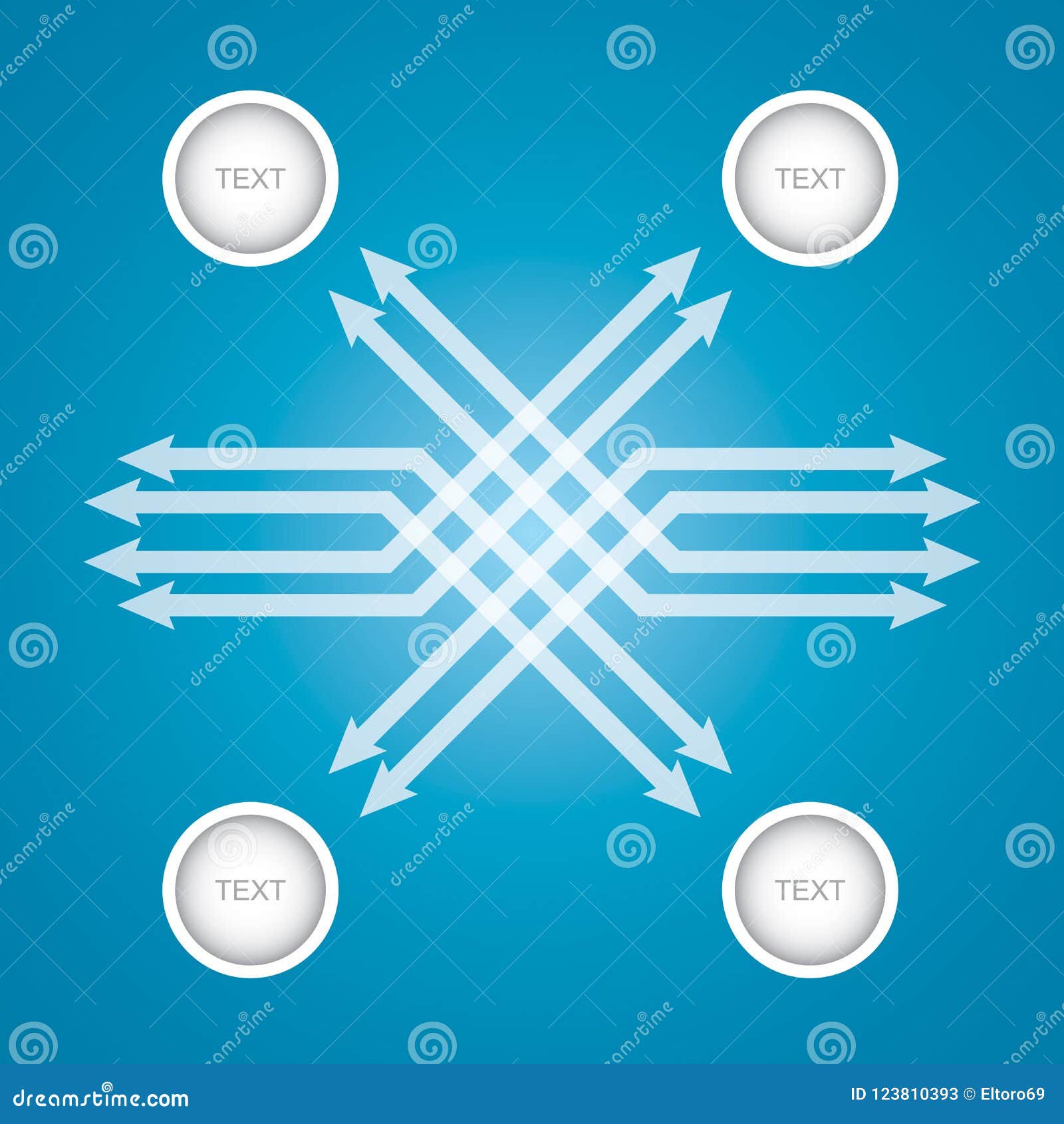 Communication Concept with Arrows Stock Vector - Illustration of ...