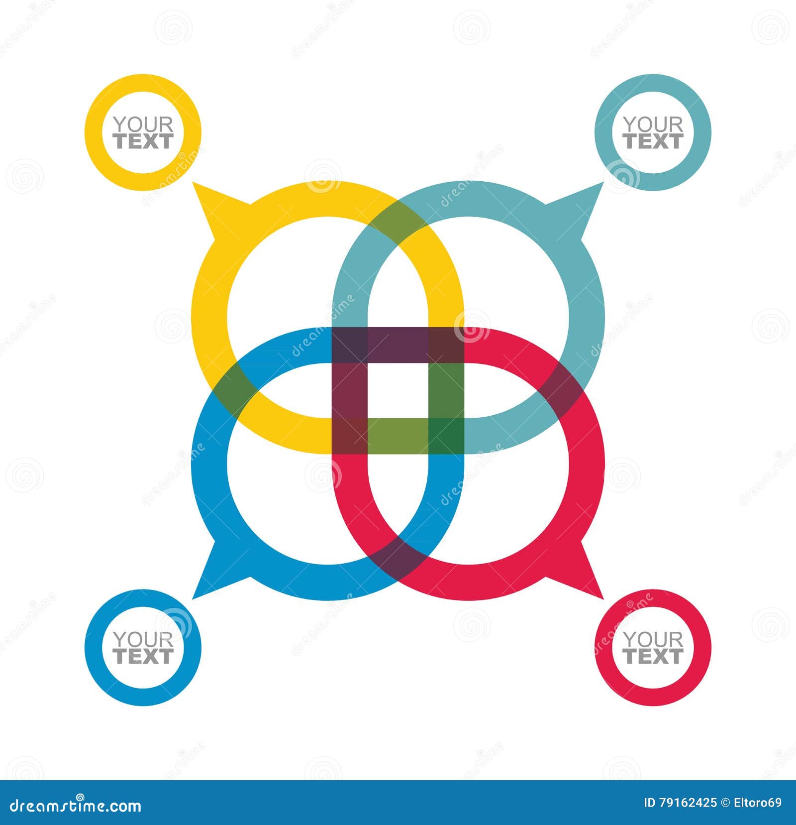 Communication Concept with Arrows Stock Vector - Illustration of ...
