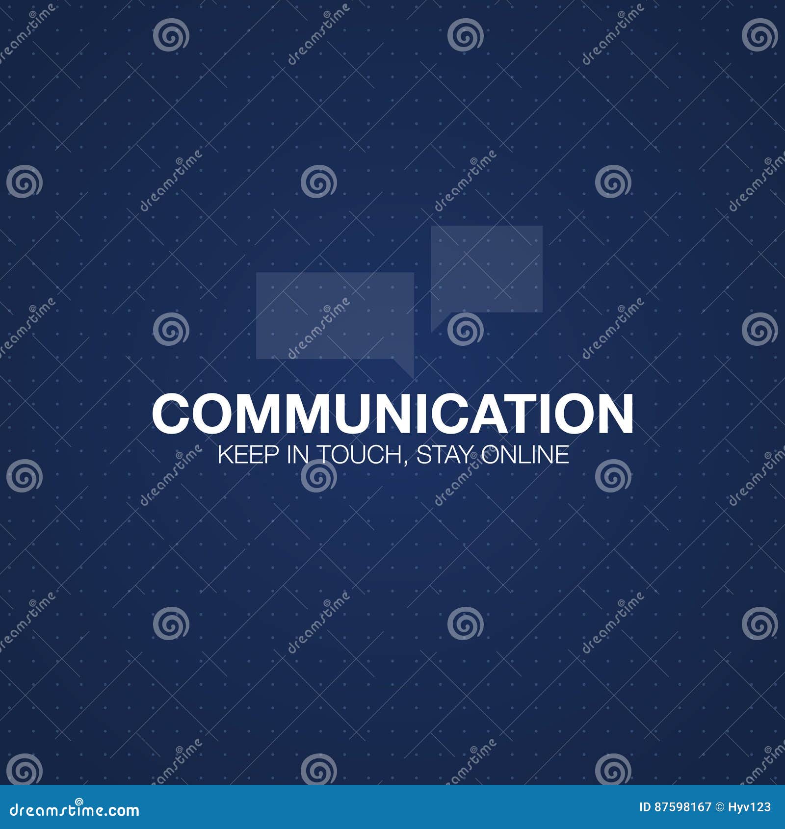 Communication Concept in HUD Style. the Word `communication` HUD Design ...