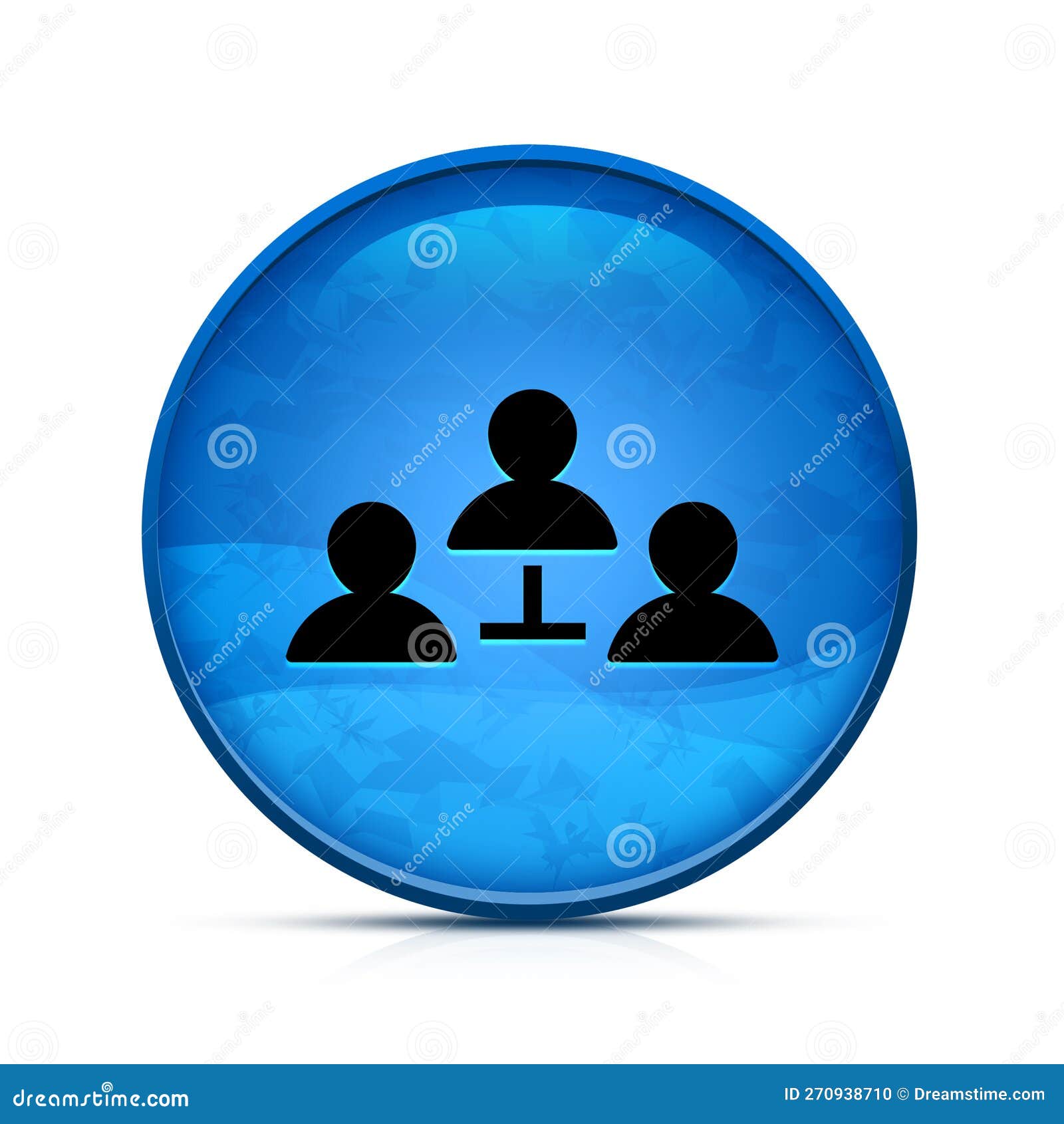 Communication Concept Icon on Classy Splash Blue Round Button ...