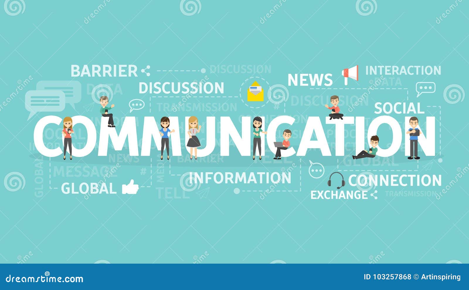 Communication Concept Illustration. Stock Vector - Illustration of ...