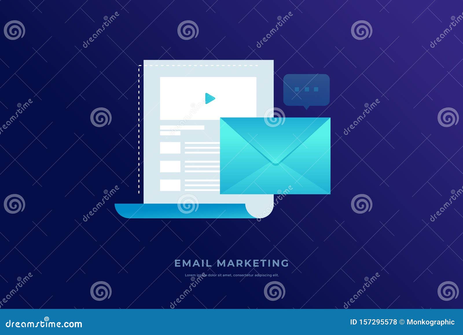 Communication Concept, Information Dissemination, Sending Email. Stock ...