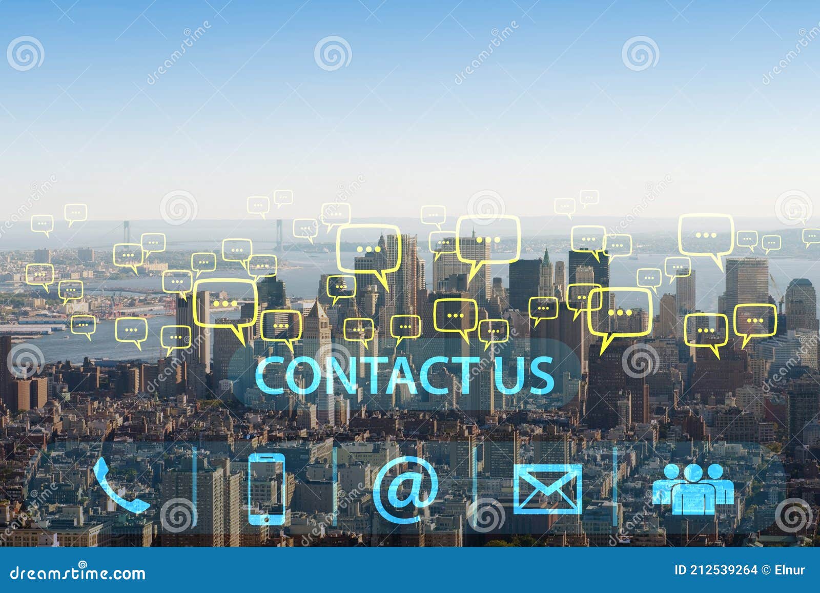 Communication Concept with Key Contact Means Stock Photo - Image of ...