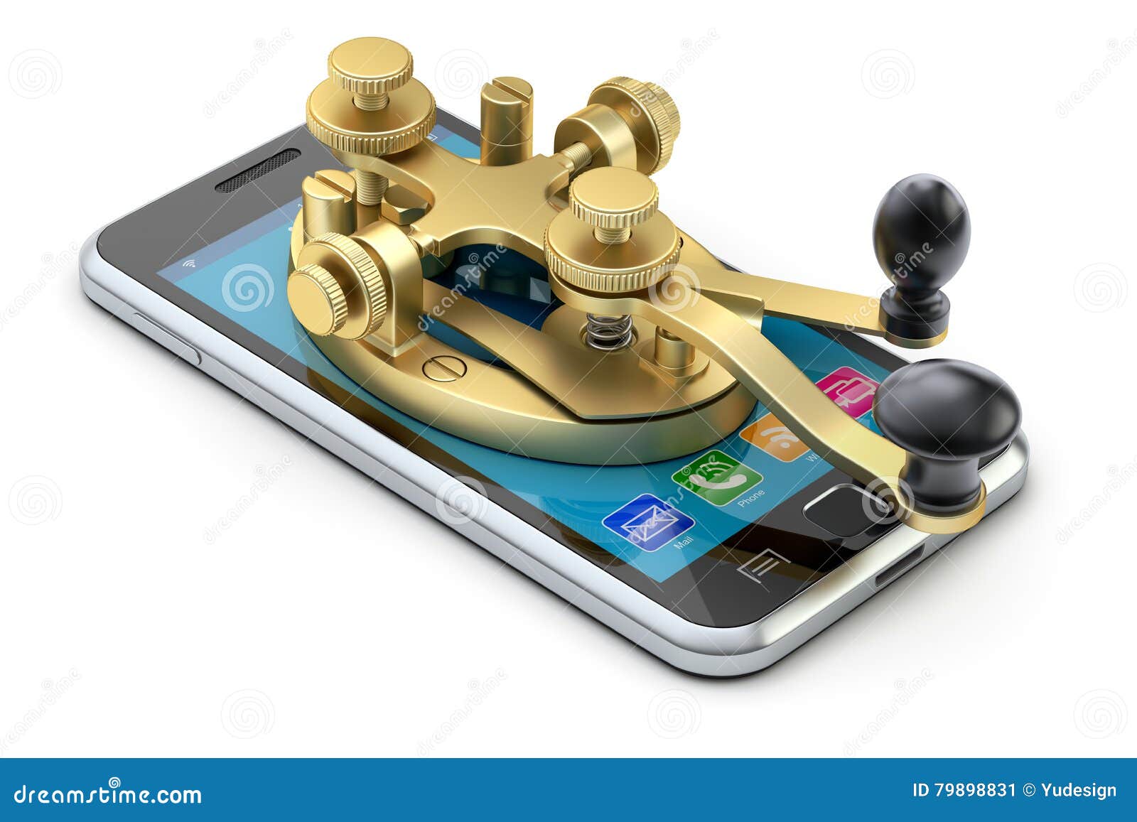 Communication Concept with Morse Code Telegraphy Device on the Mobile ...