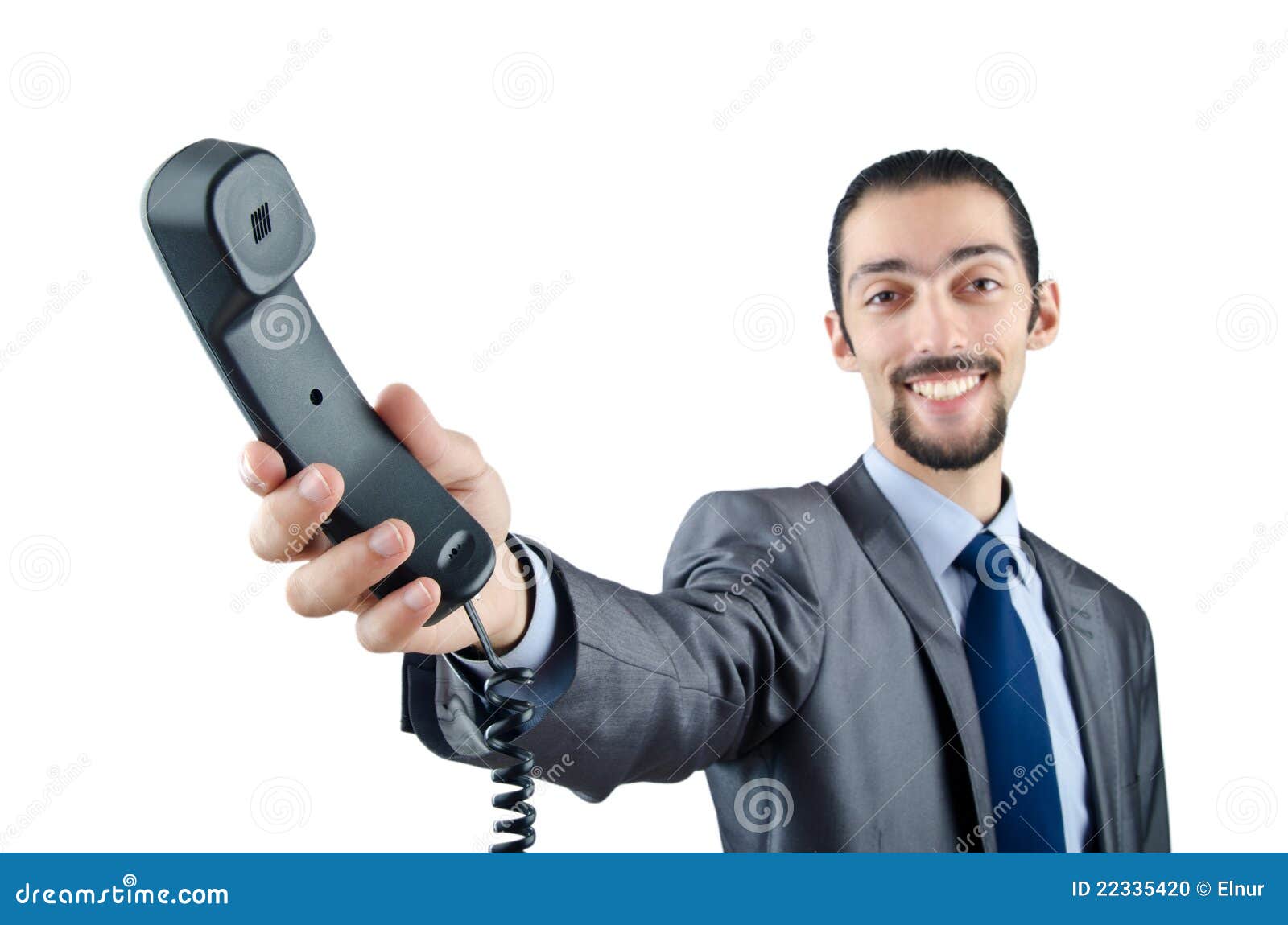 Communication Concept with Phone Stock Photo - Image of businessman ...