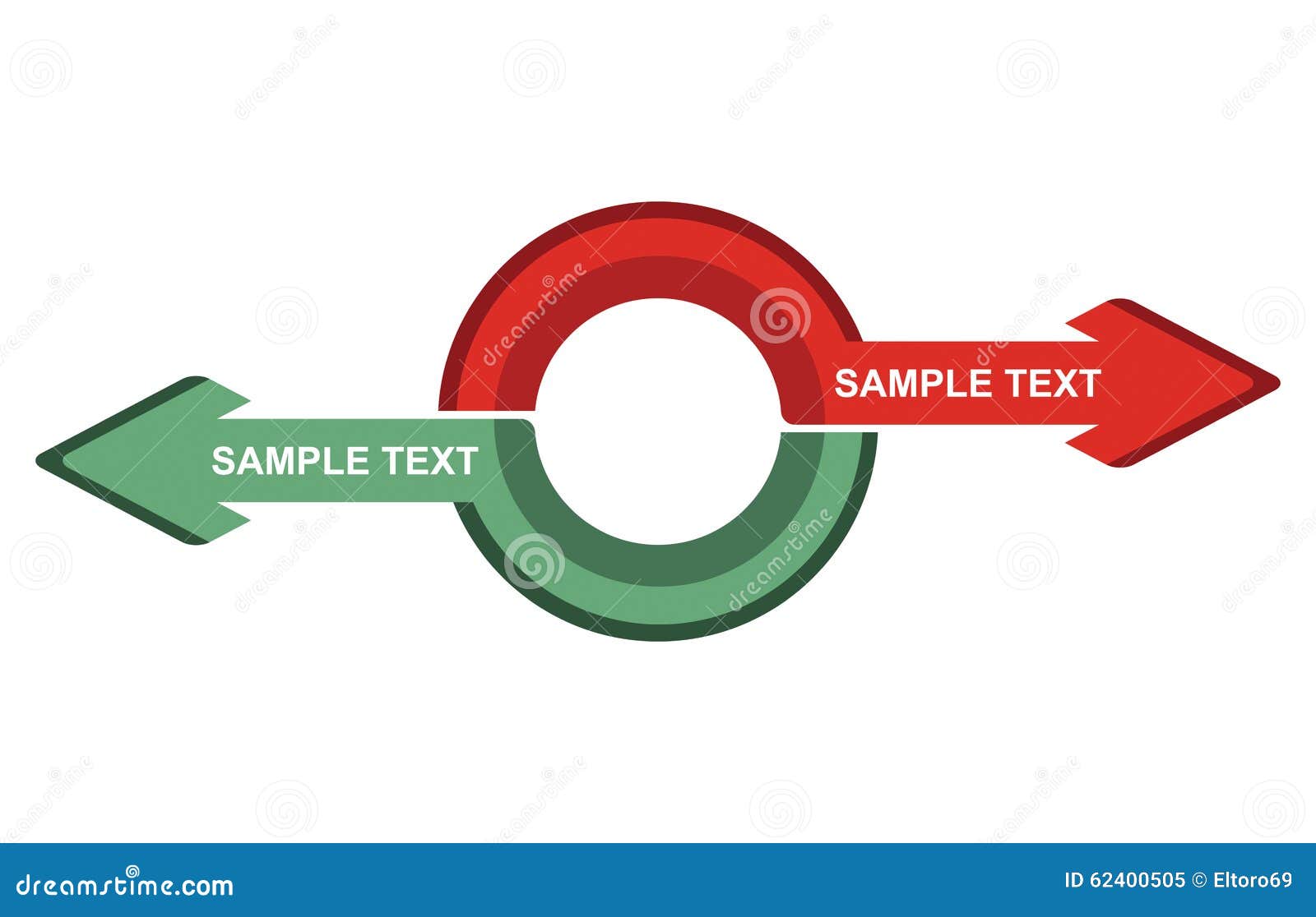 Communication Concept, Template with Arrows Stock Vector - Illustration ...