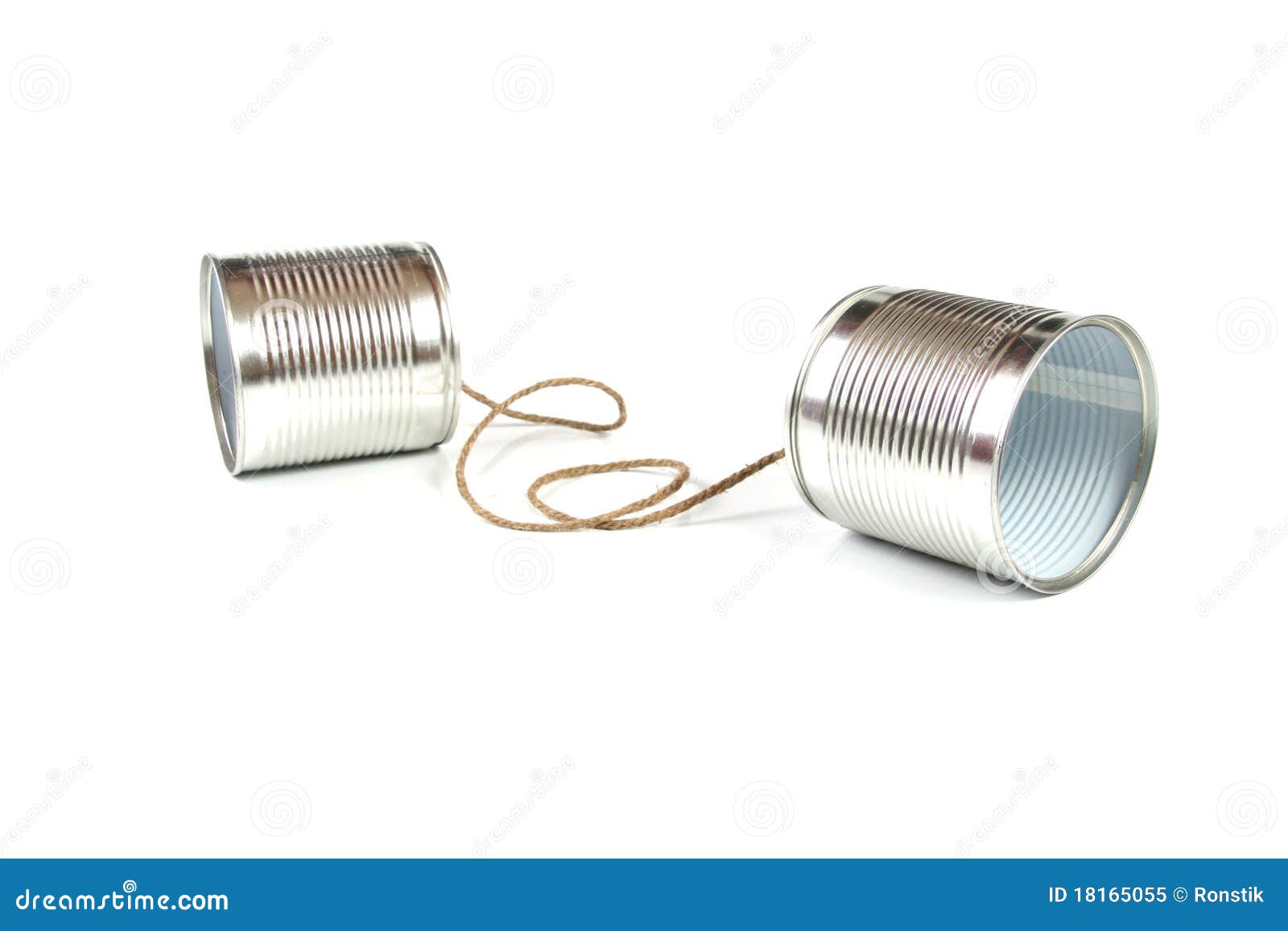Communication Concept: Tin Can Phone Stock Image - Image of conference ...