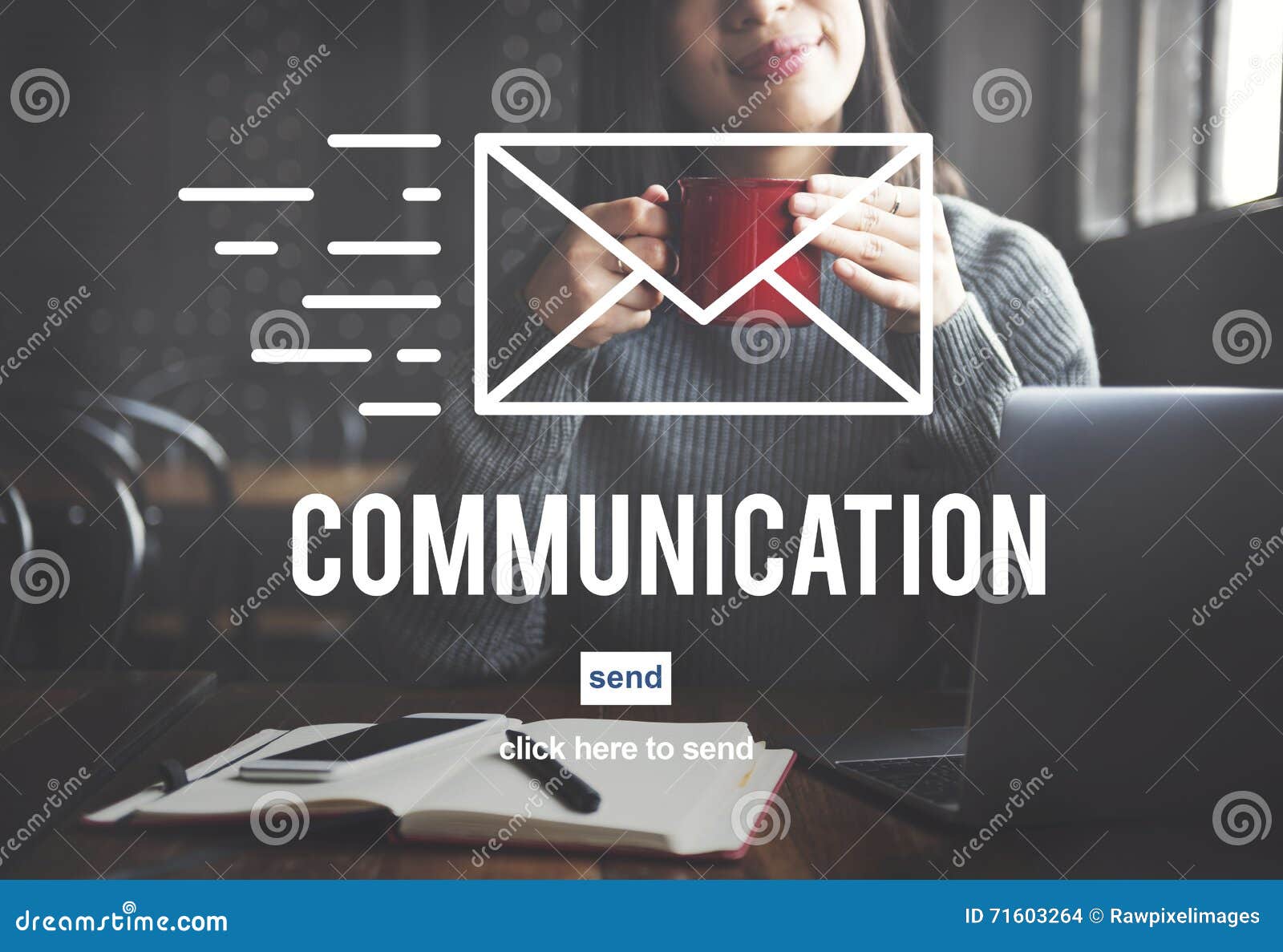 Communication Connection Correspondence Email Concept Stock Photo ...