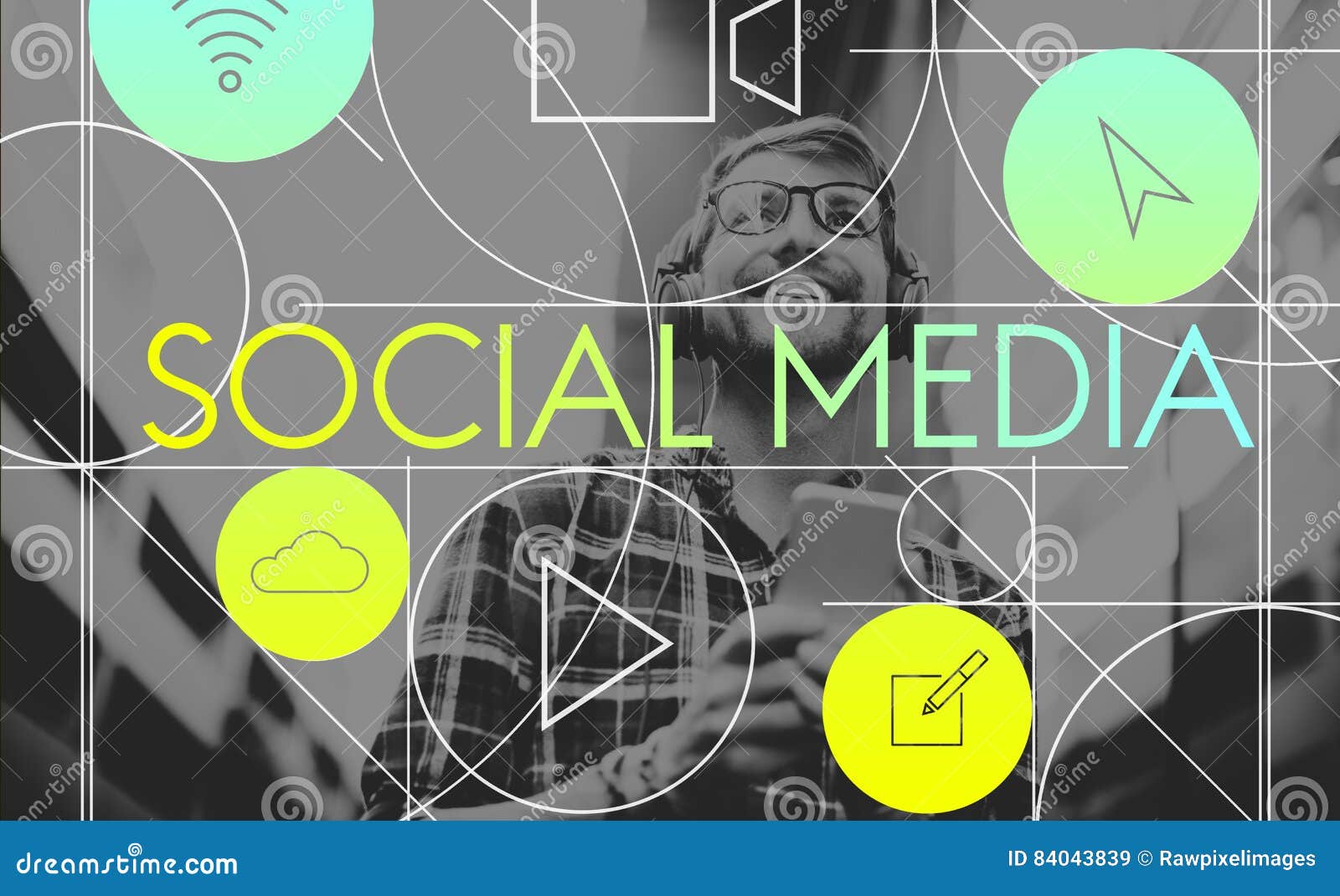 Communication Connection Internet Media Concept Stock Image - Image of ...