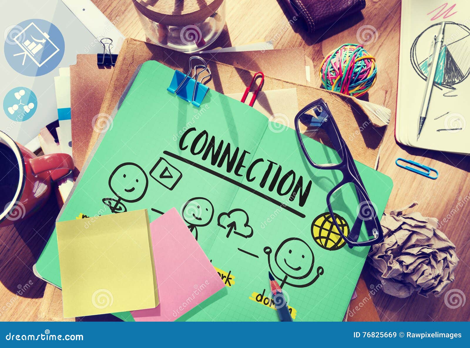 Communication Connection Network Share Concept Stock Image - Image of ...