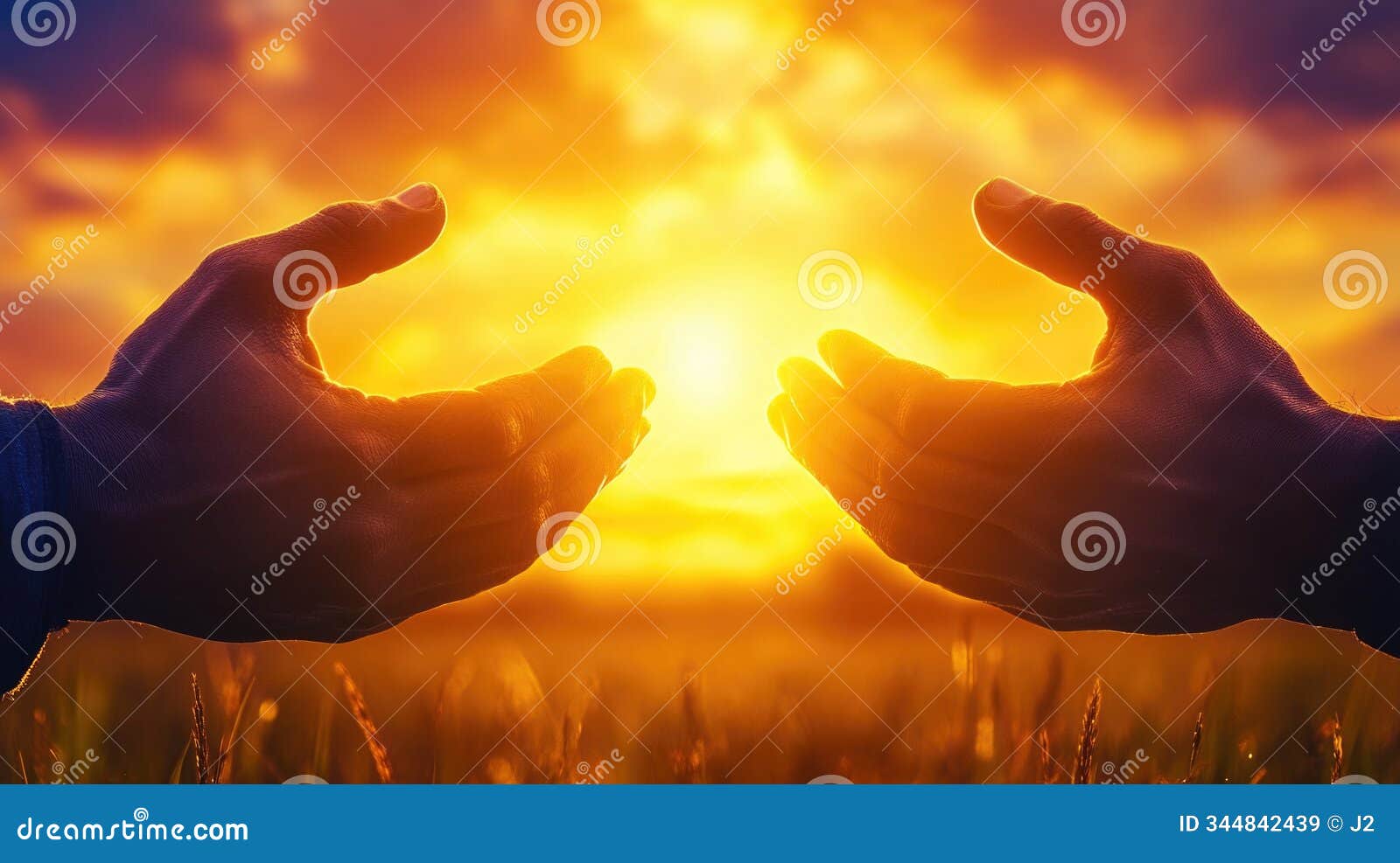 Communication and Connection through Sign Language at Sunset Stock ...