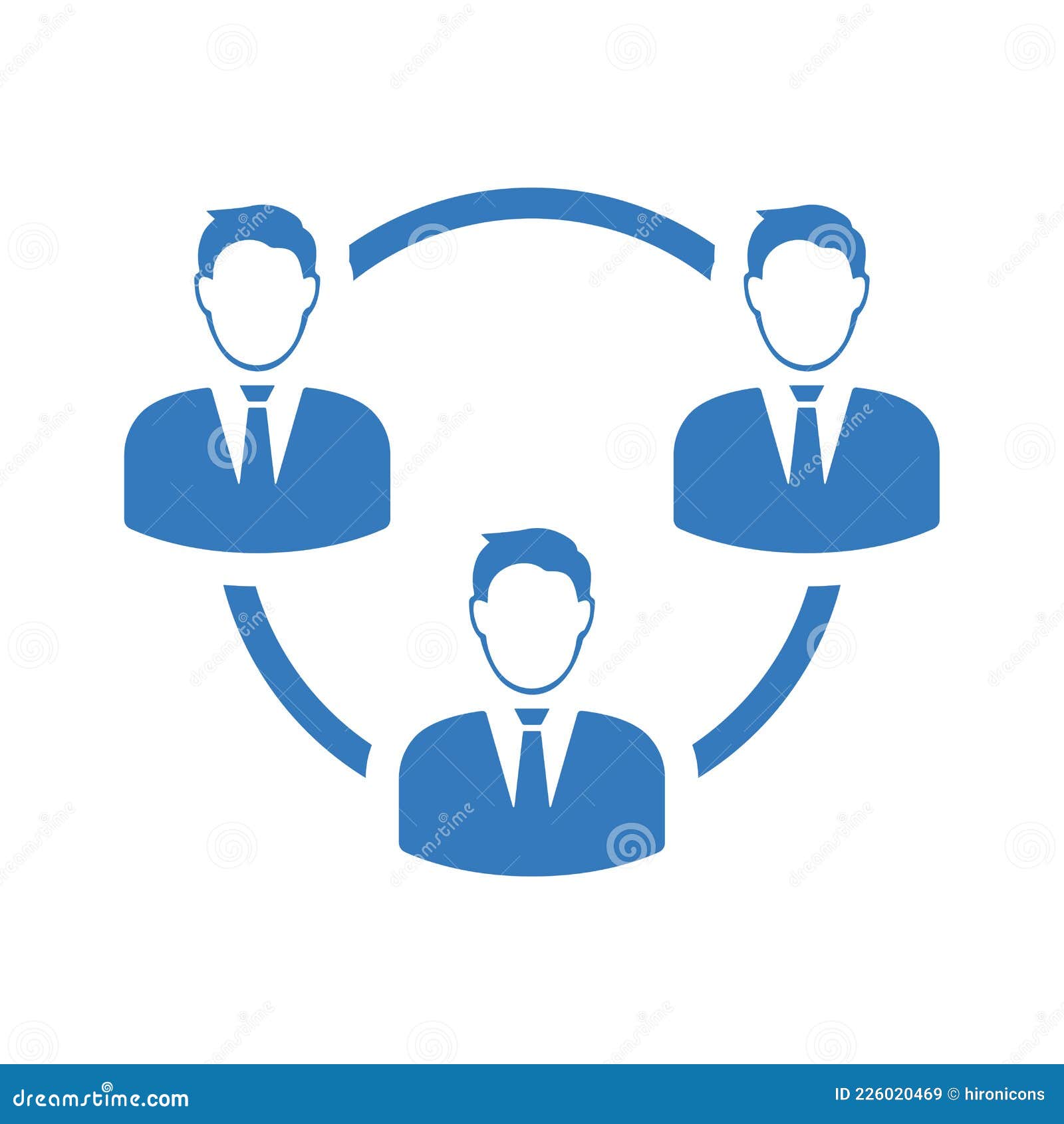 Communication, Connection, Team Icon. Blue Color Design Stock ...