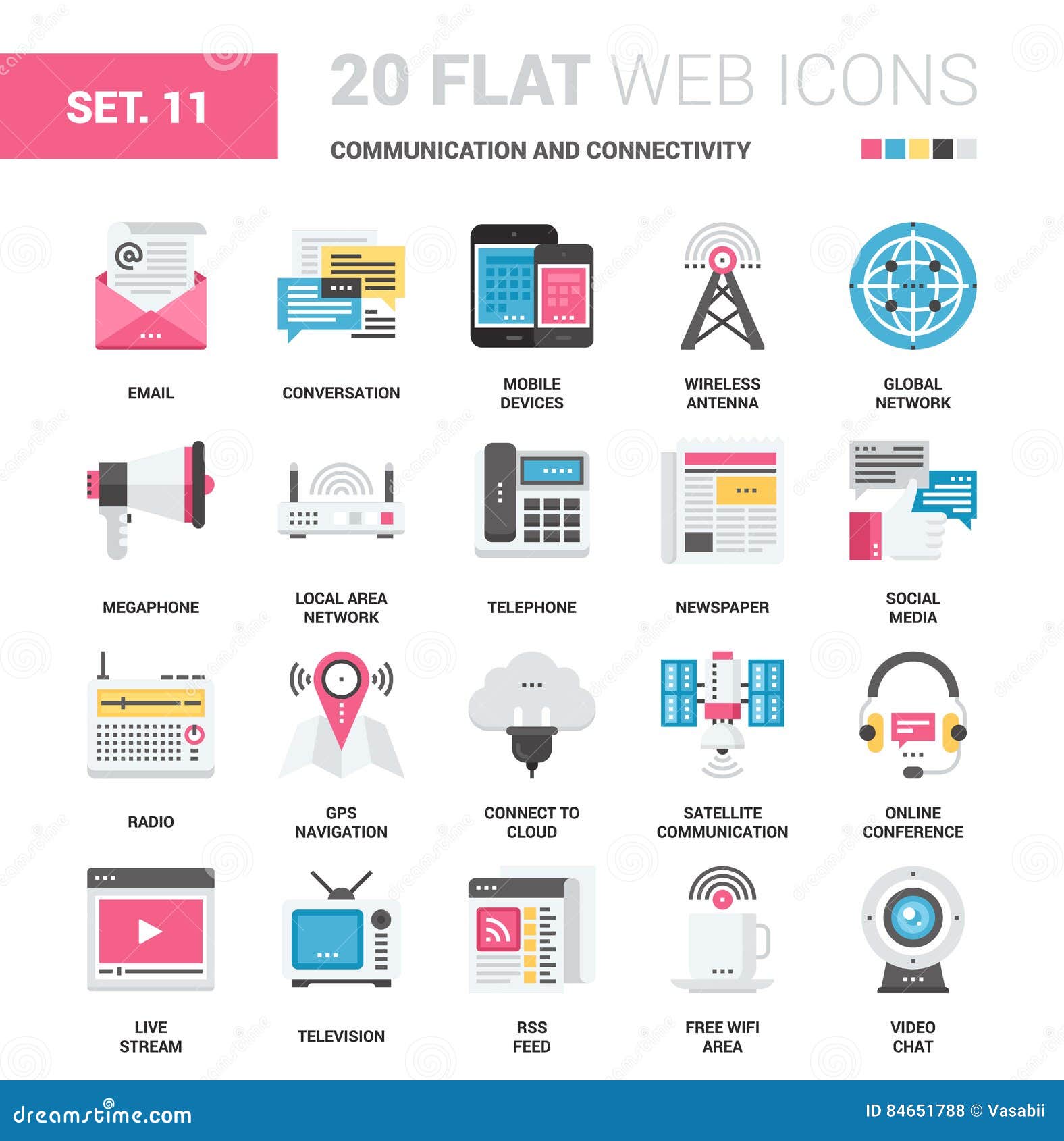 Communication And Connectivity Vector Illustration | CartoonDealer.com ...
