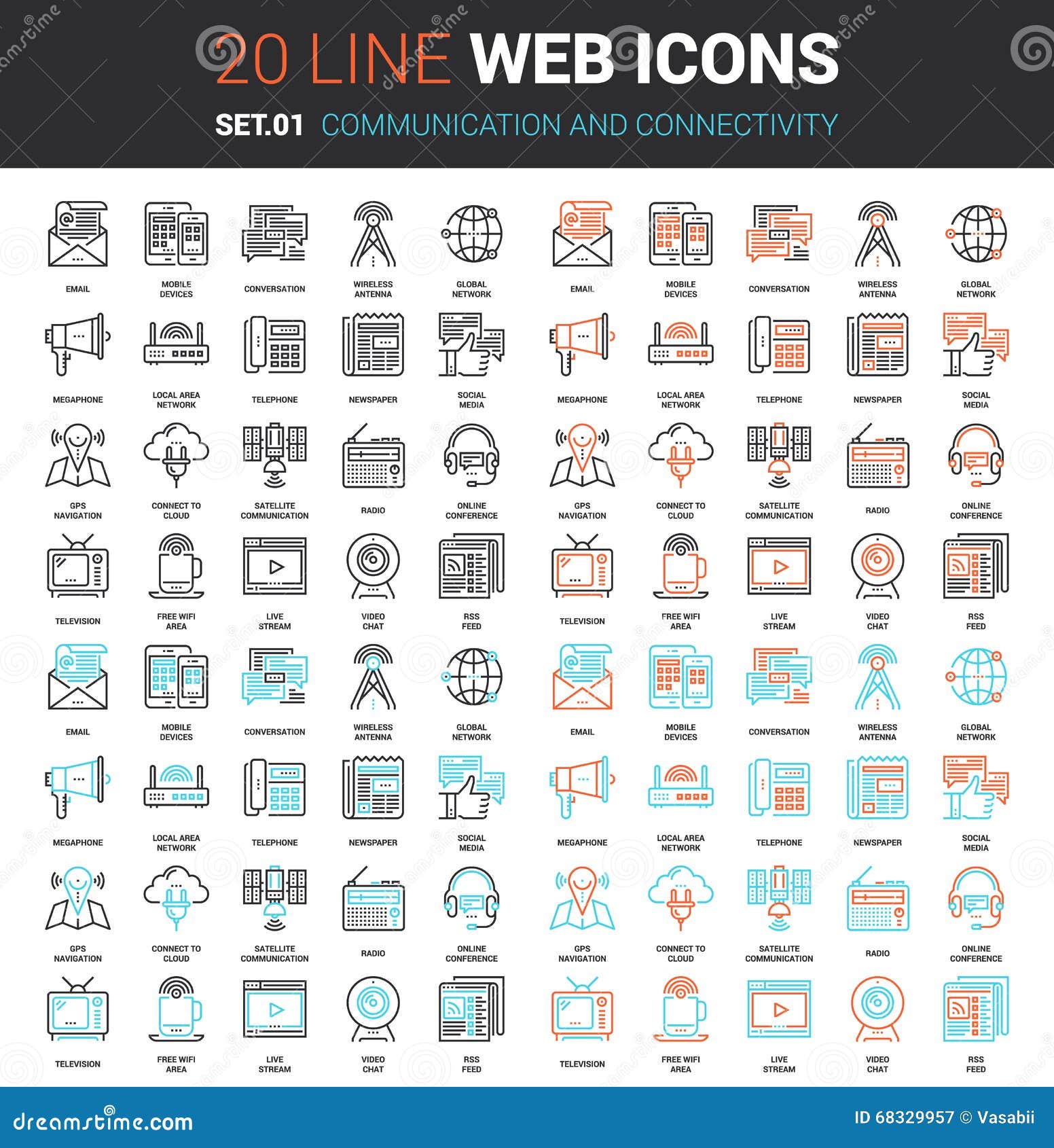Communication and Connectivity Stock Vector - Illustration of data ...