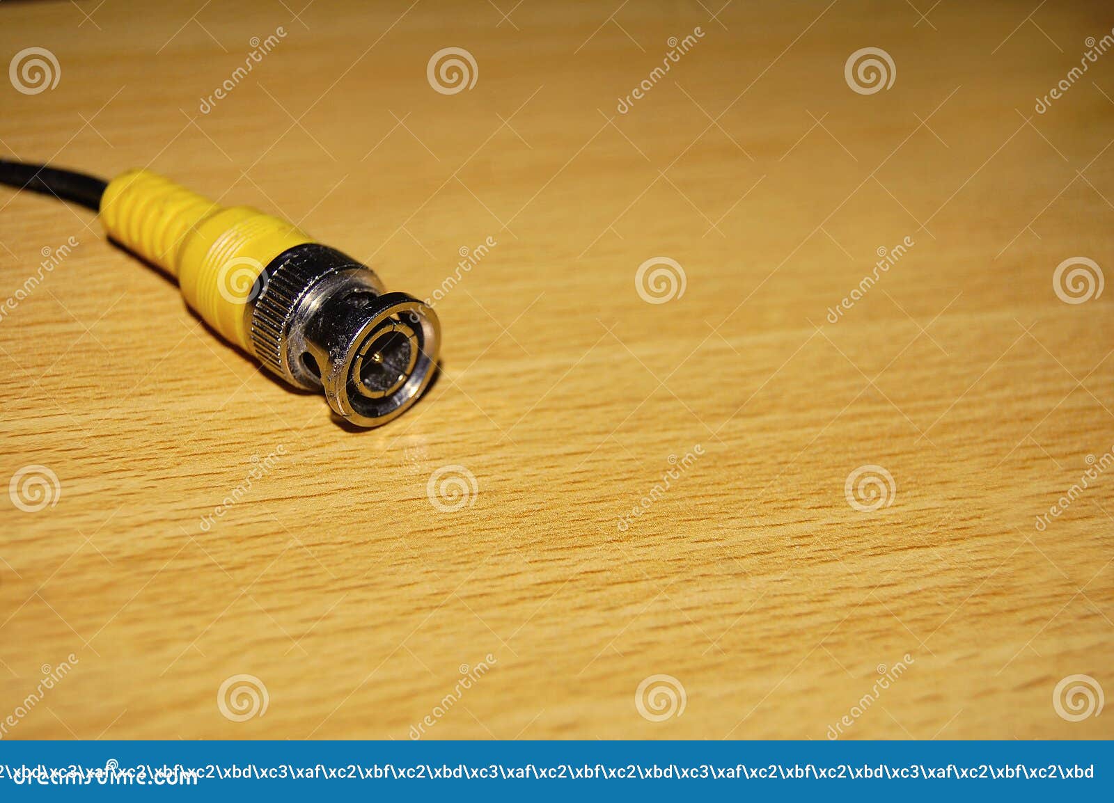 Communication. Connector from Analog Surveillance Camera Stock Photo ...
