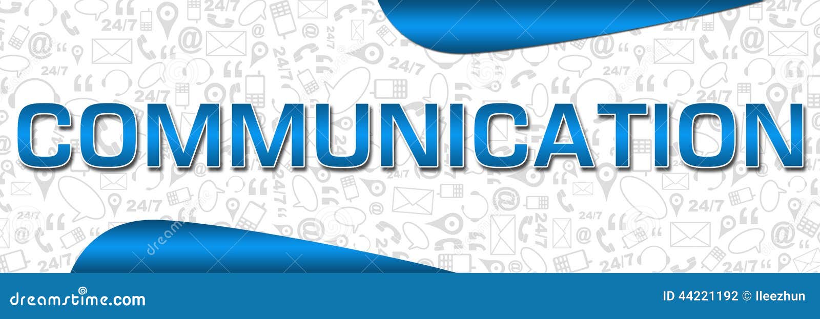 Communication Contact Textured Banner Stock Illustration - Illustration ...