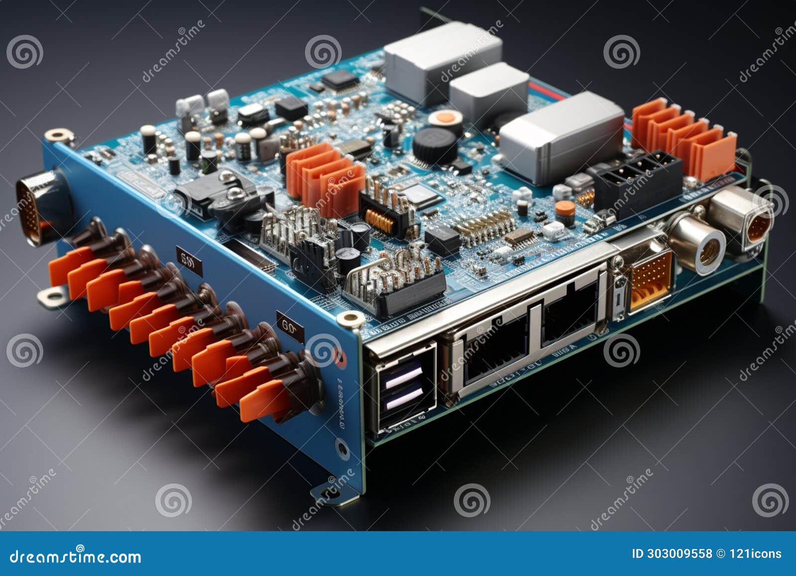 Communication Controller Module Stock Illustration - Illustration of ...