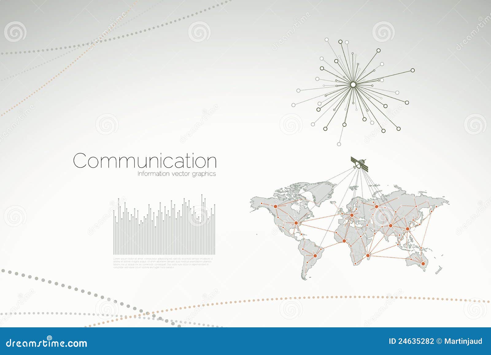 Communication - Corporate Graphs and Statistics Stock Vector ...