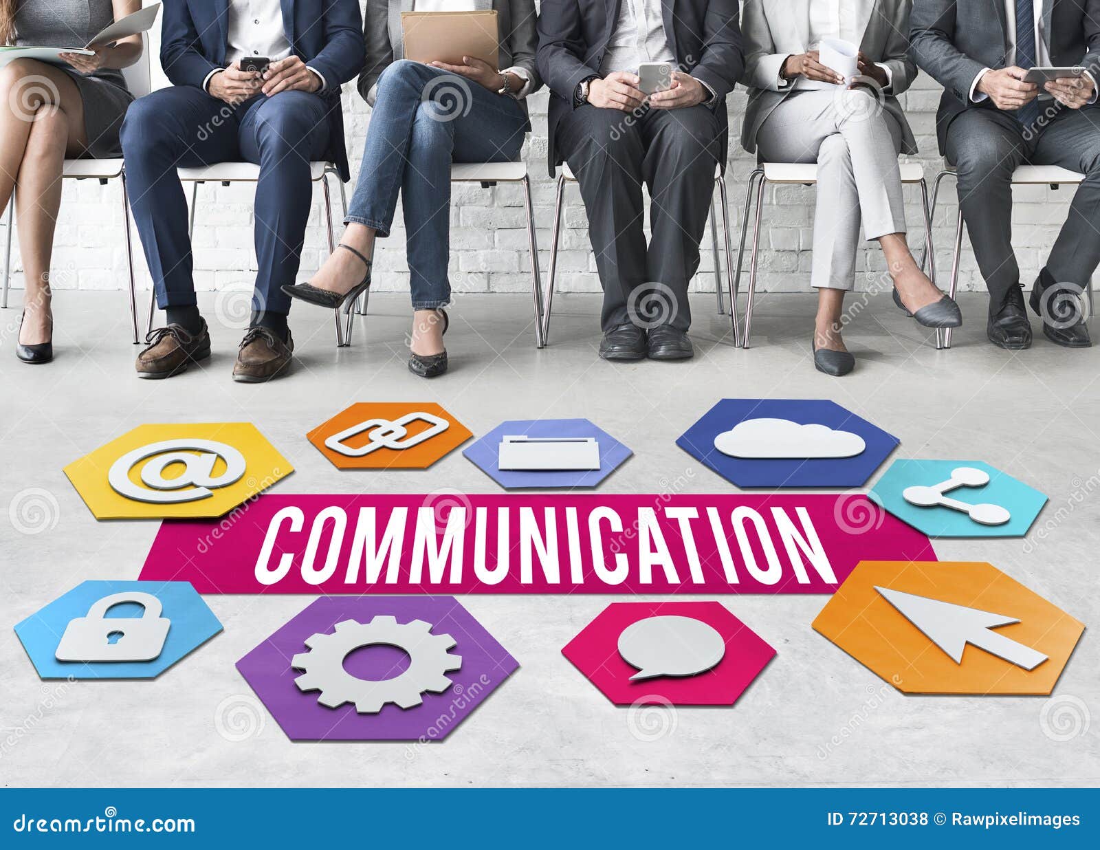 Communication Creative People Layout Graphic Concept Stock Photo ...