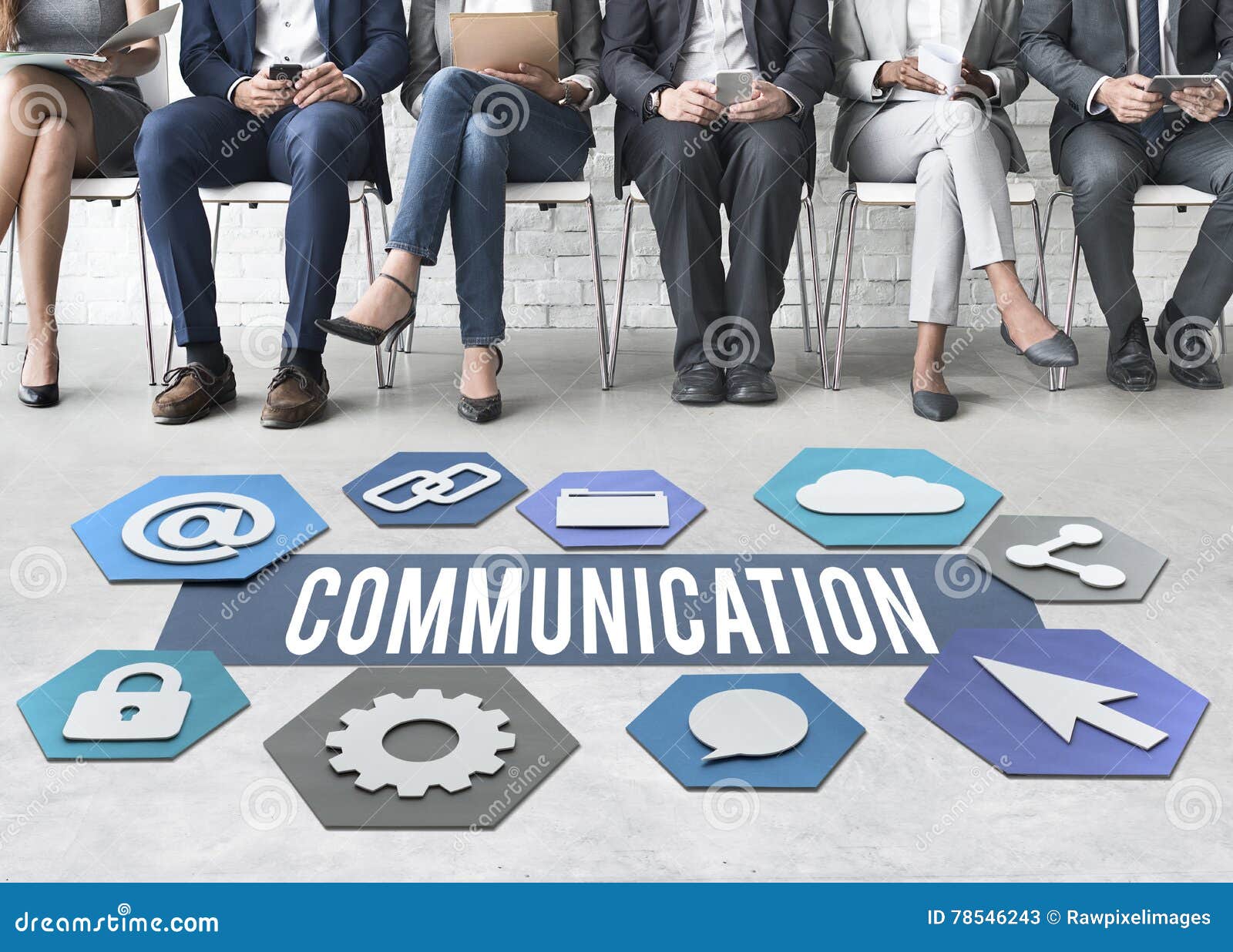 Communication Creative People Layout Graphic Concept Stock Image ...