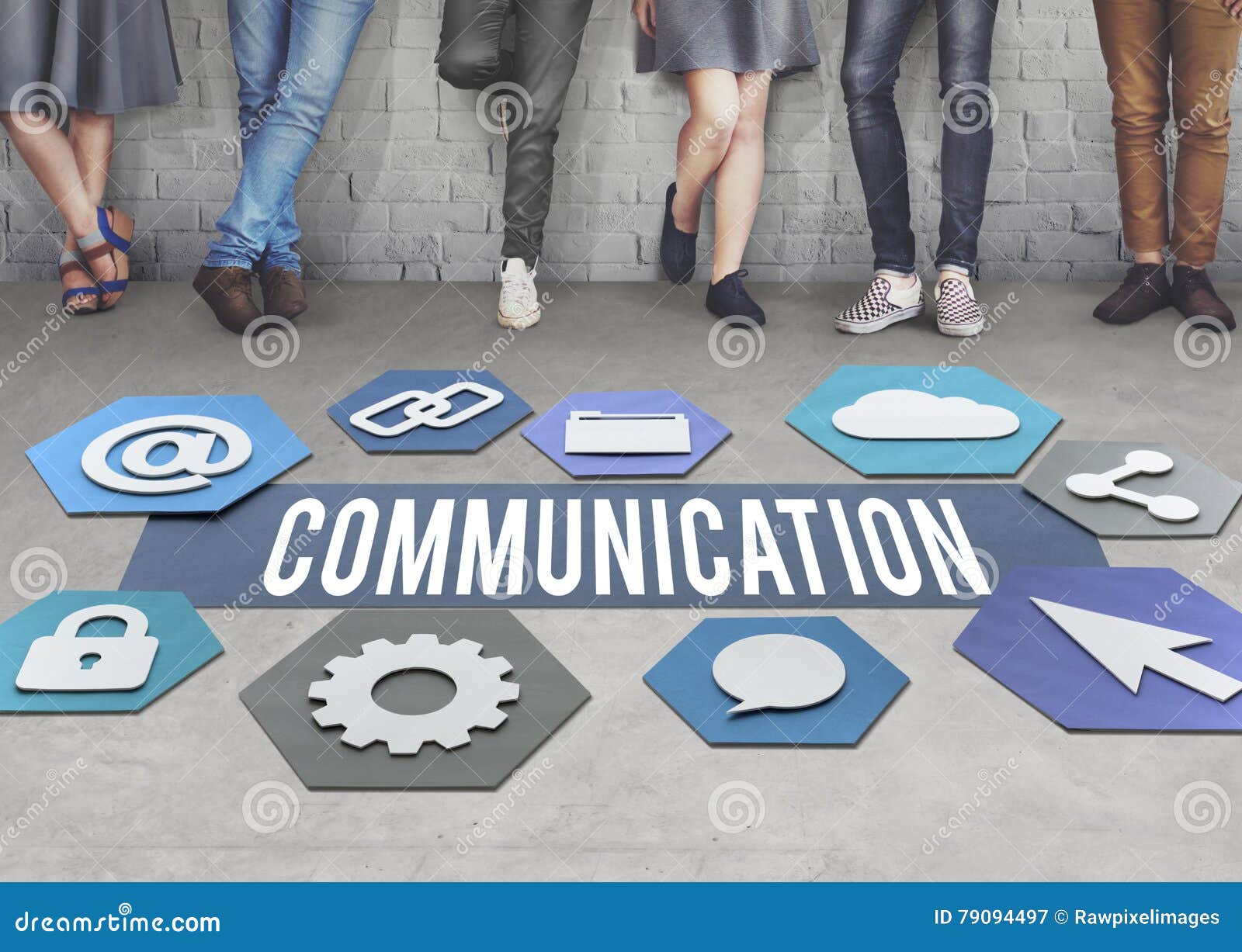Communication Creative People Layout Graphic Concept Stock Image ...