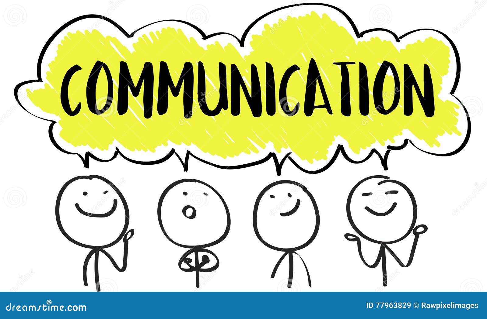 Communication Creative Thinking Ideas Concept Stock Illustration ...