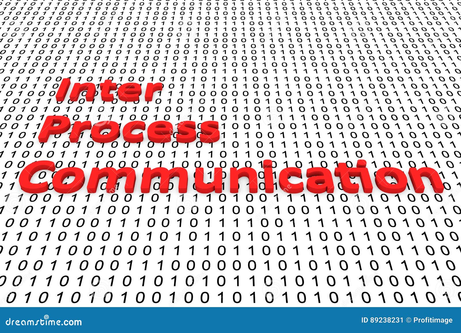 Communication De Processus Inter Illustration Stock - Illustration du données, binaire: 89238231