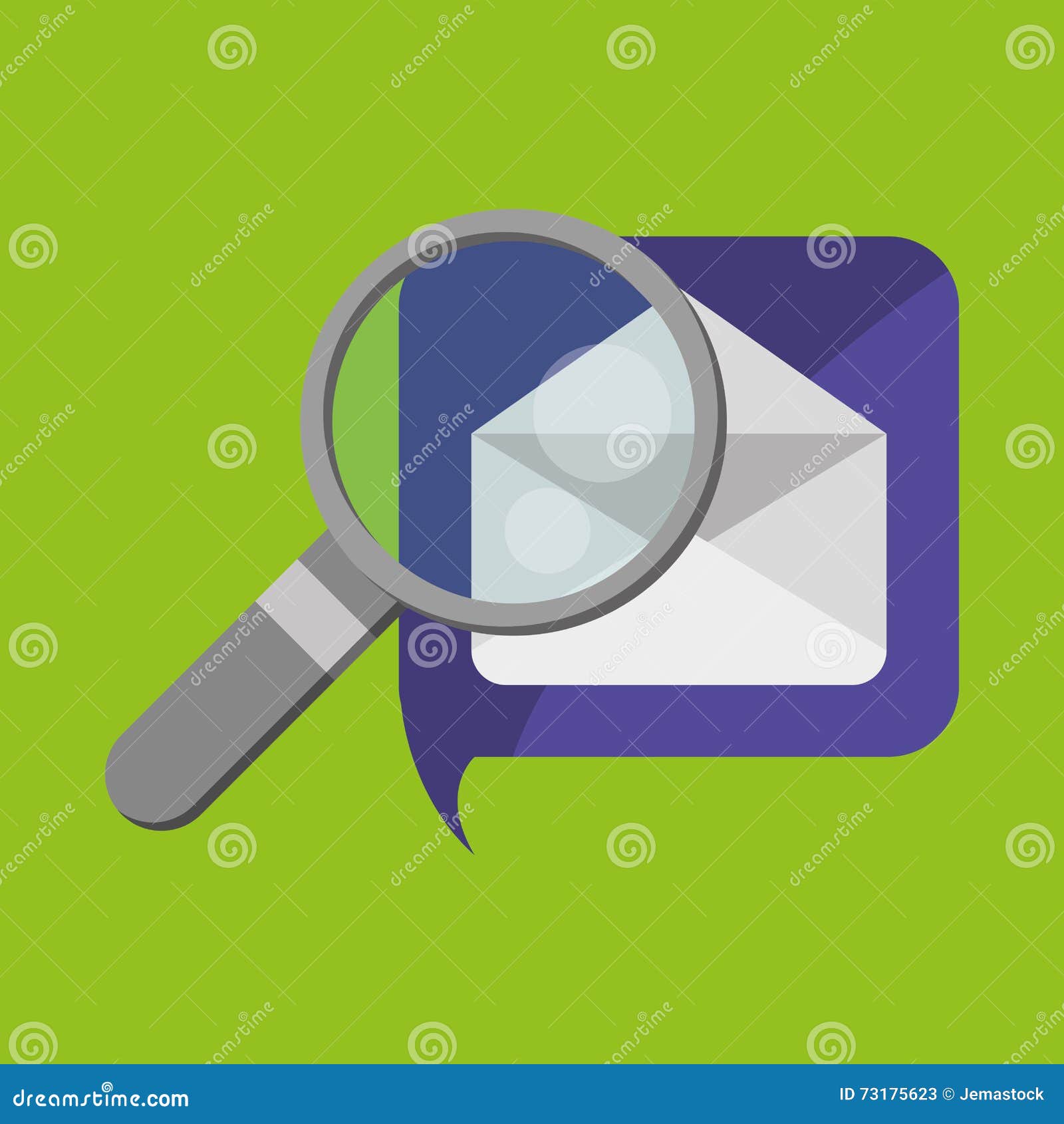 Communication Design. Email Icon. Flat Illustration Stock Illustration ...